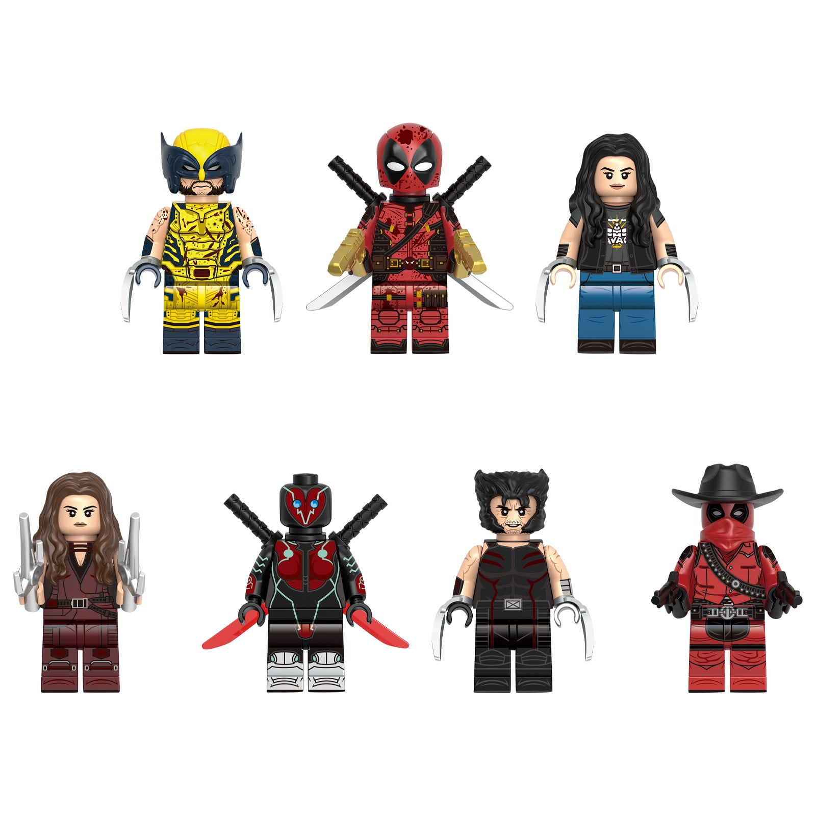 ERETOY Deathpool Minifigure Action Figure Building Block Toys Set - 1.8 ...