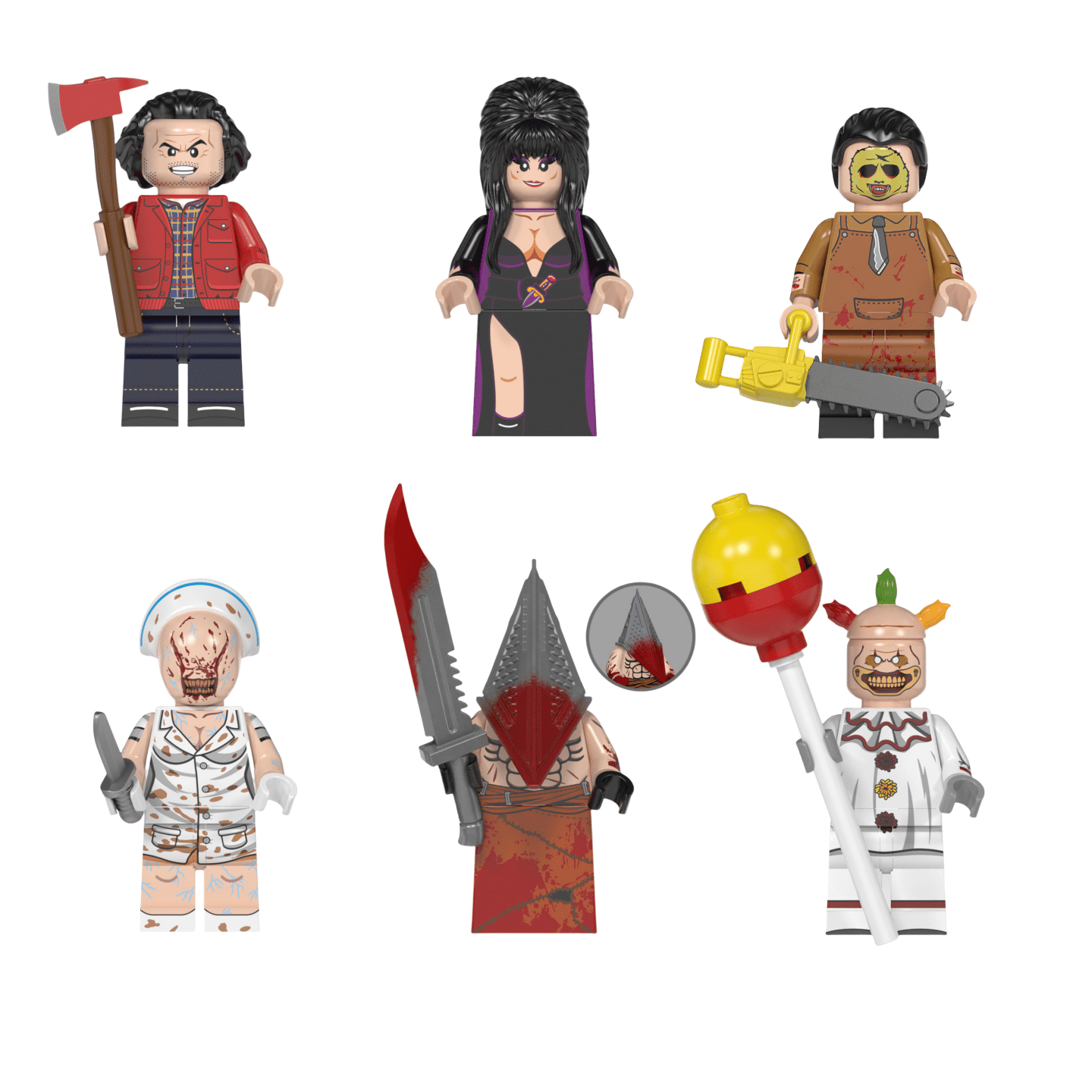 ERETOY Halloween Minifigures Action Figure Building Block Toys Set - 1. ...