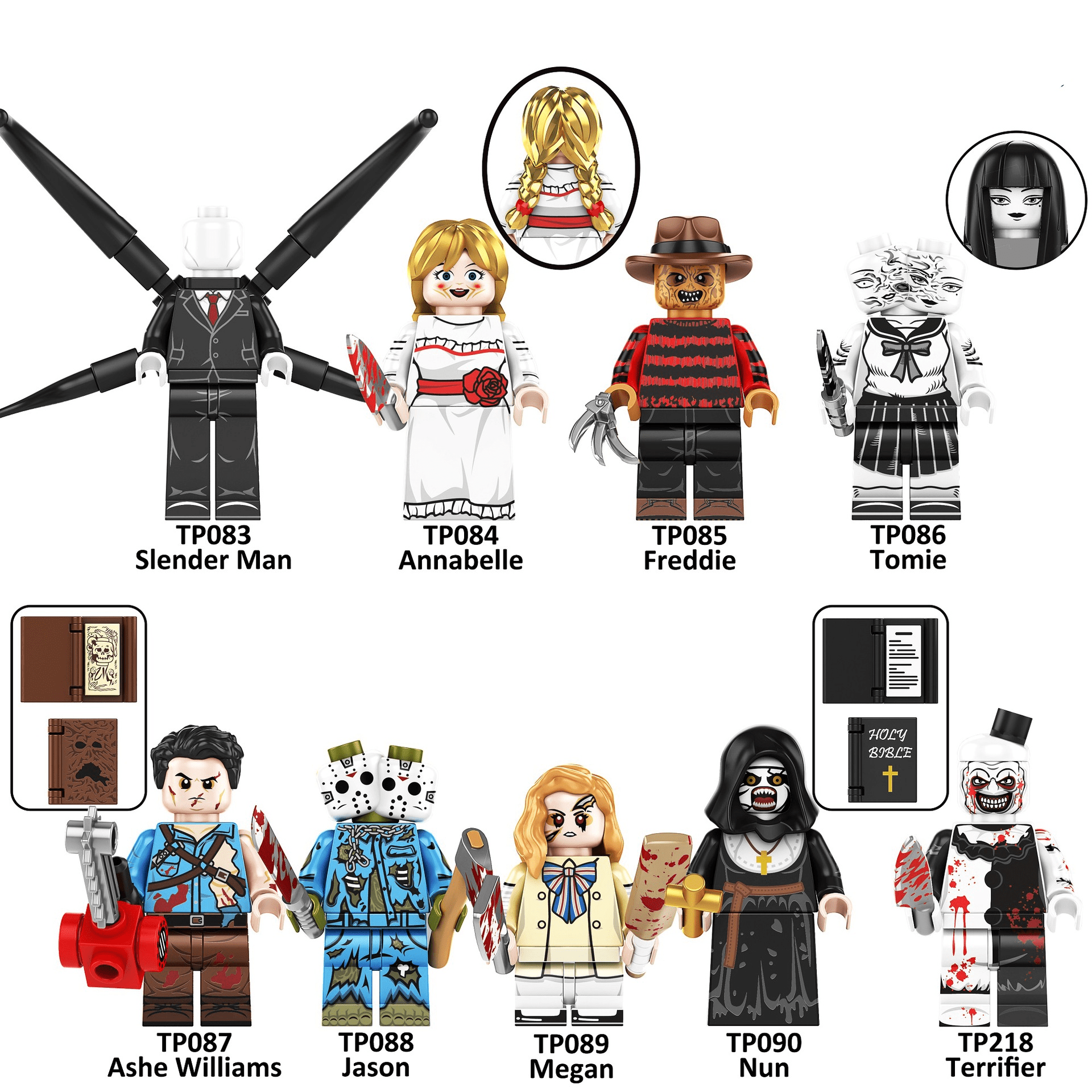 ERETOY Halloween Minifigures Action Figure Building Block Toys Set - 1. ...
