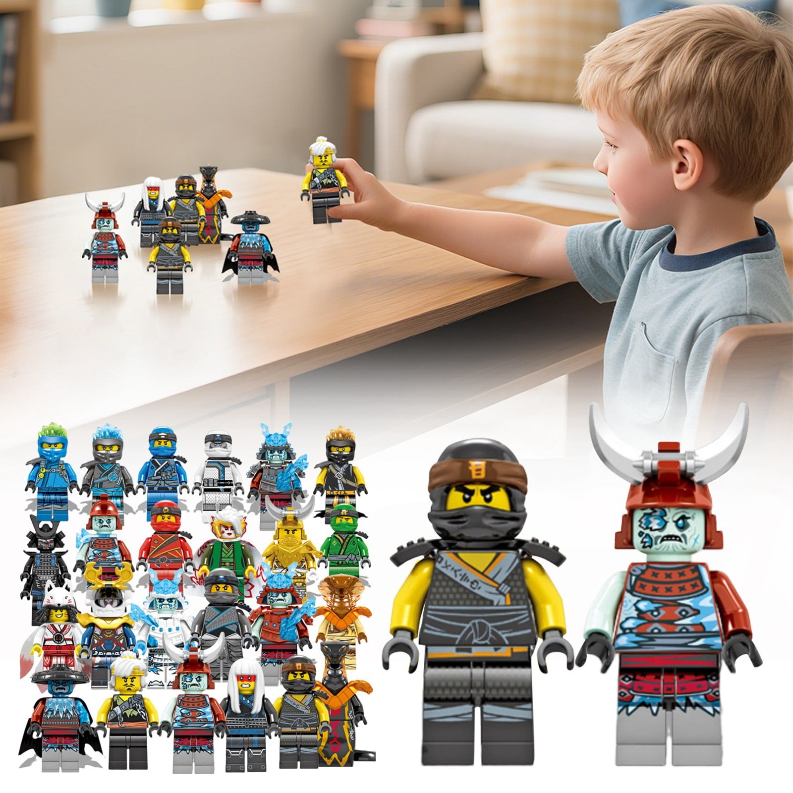 ERETOY Ninjago Dragons Rising Minifigures Building Block Toys Sets ...