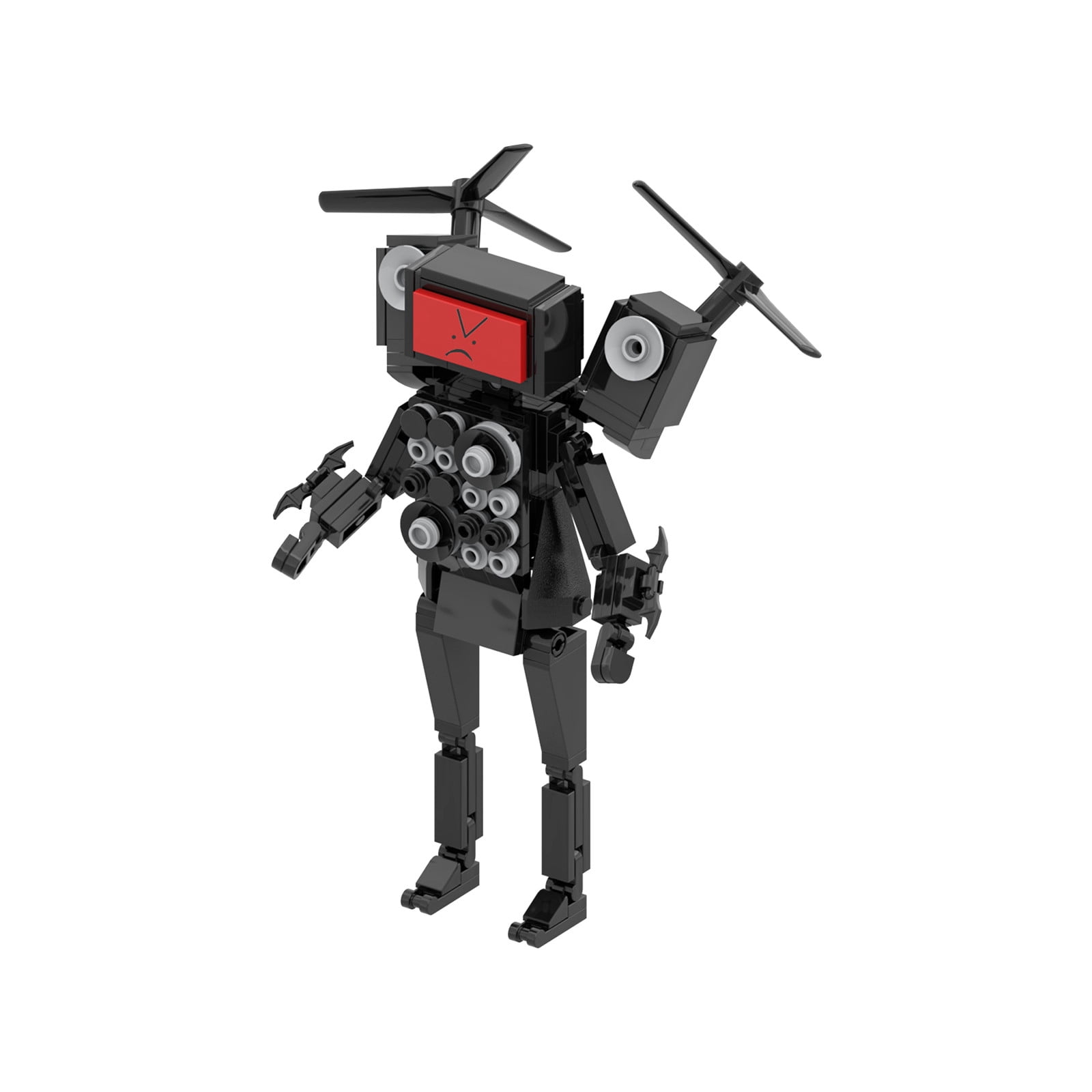 ERETOY Skibidi Toilet Toy TV Man Building Block Set - 7.87" Upgraded TV ...