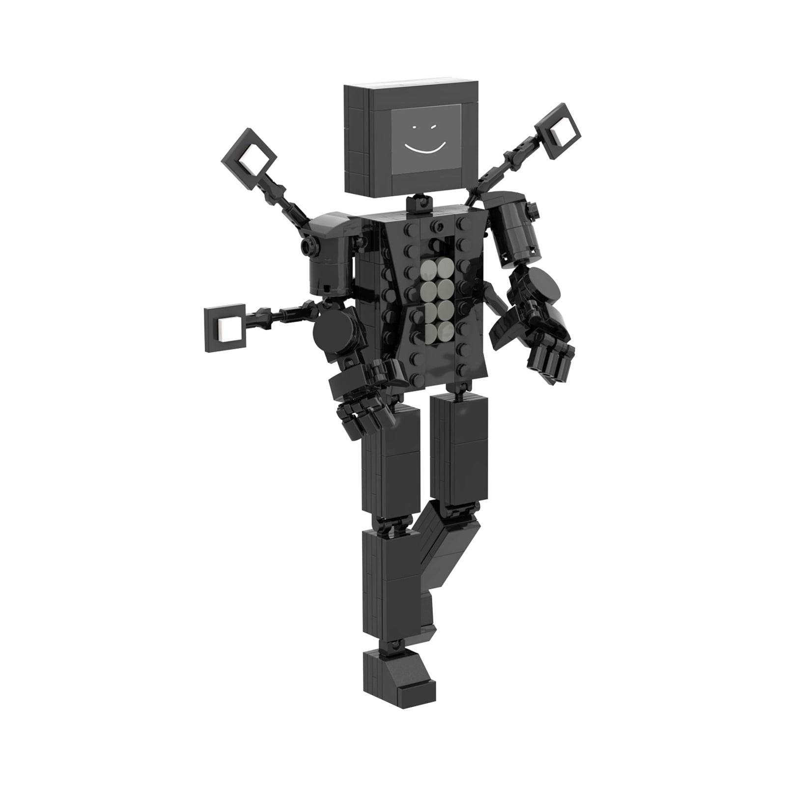 ERETOY Skibidi Toilet Toy TV Man Building Block Set - 9.13" TV Man Toy Figures Kit - Skibidi ...