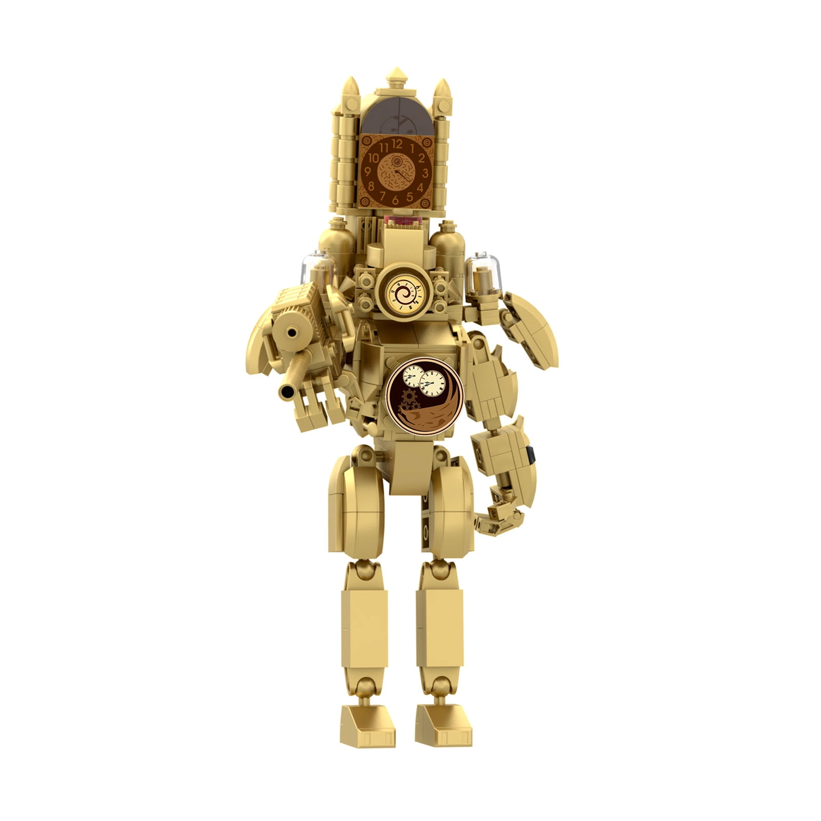 ERETOY Skibidi Toilet Toy Titan Clock Man Figure Building Block Set ...