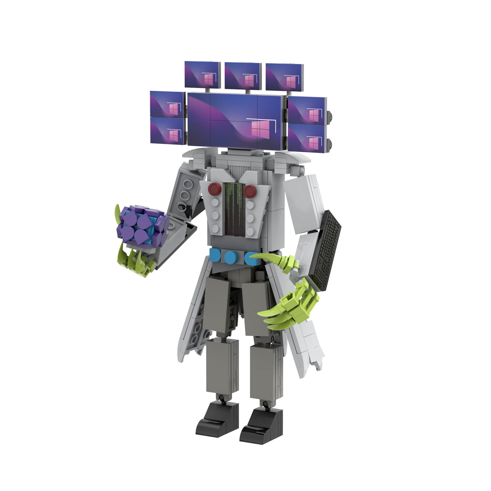 ERETOY Skibidi Toilet Toy Titan TV Man Figure Building Block Set - 8.8 ...