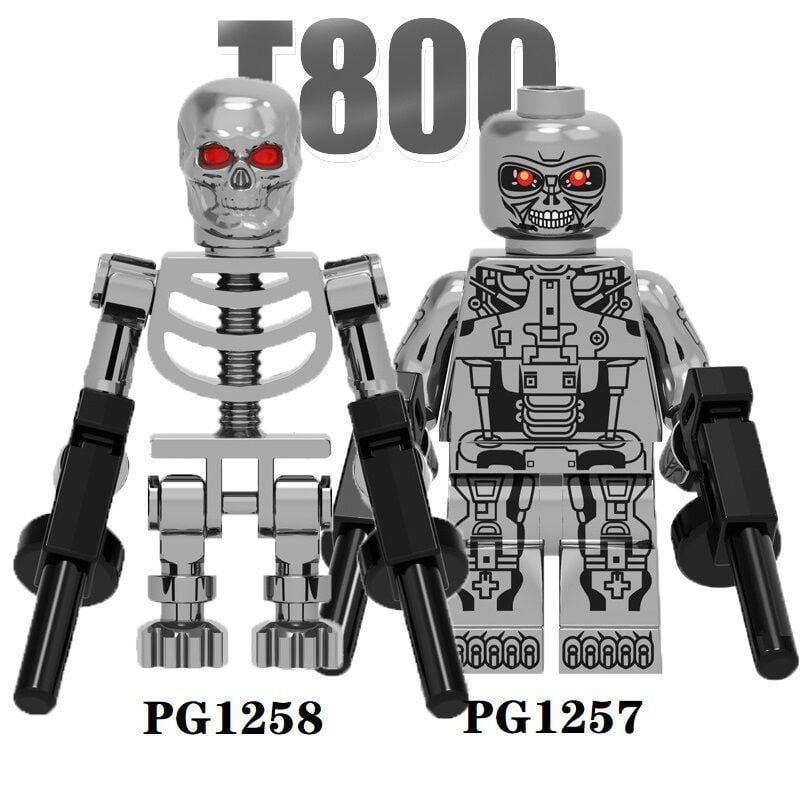 ERETOY Terminator T800 Minifigures Action Figure Building Block Toys ...