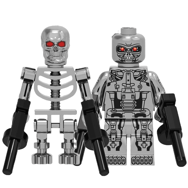 ERETOY Terminator T800 Minifigures Pack – 2PCS Battle-Damaged ...