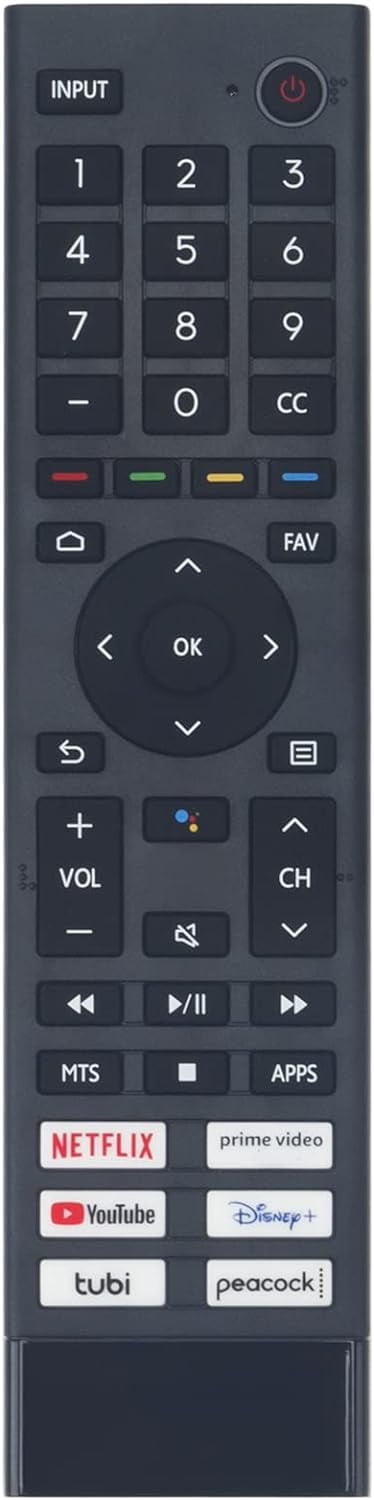 ERF3J80H Voice Smart Replacement Remote Fit for Hisense 4K UHD Android ...