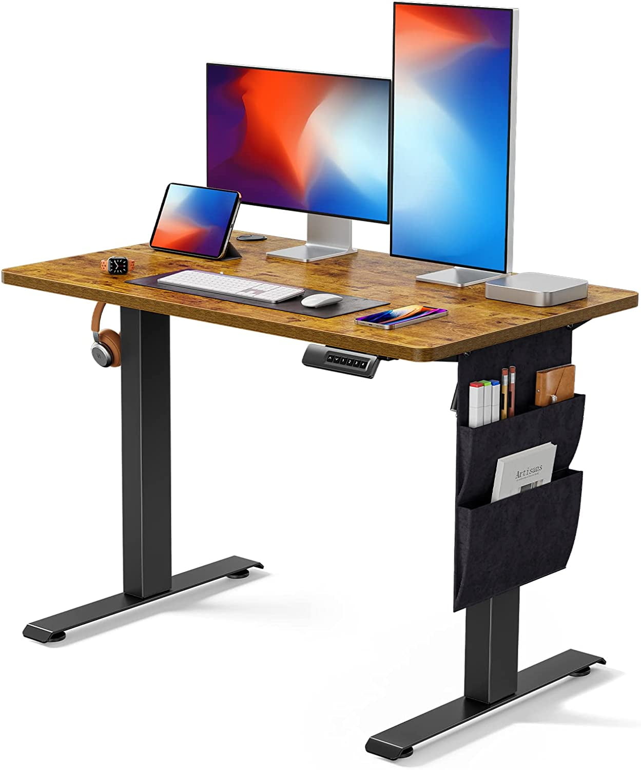 CHITOOMA 40" x 24" Electric Standing Desk, Adjustable Height Sit to ...
