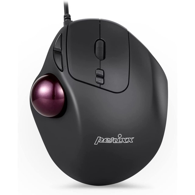ERGO MOUSE - Wired ergonomic trackball mouse with quiet clicks (left ...