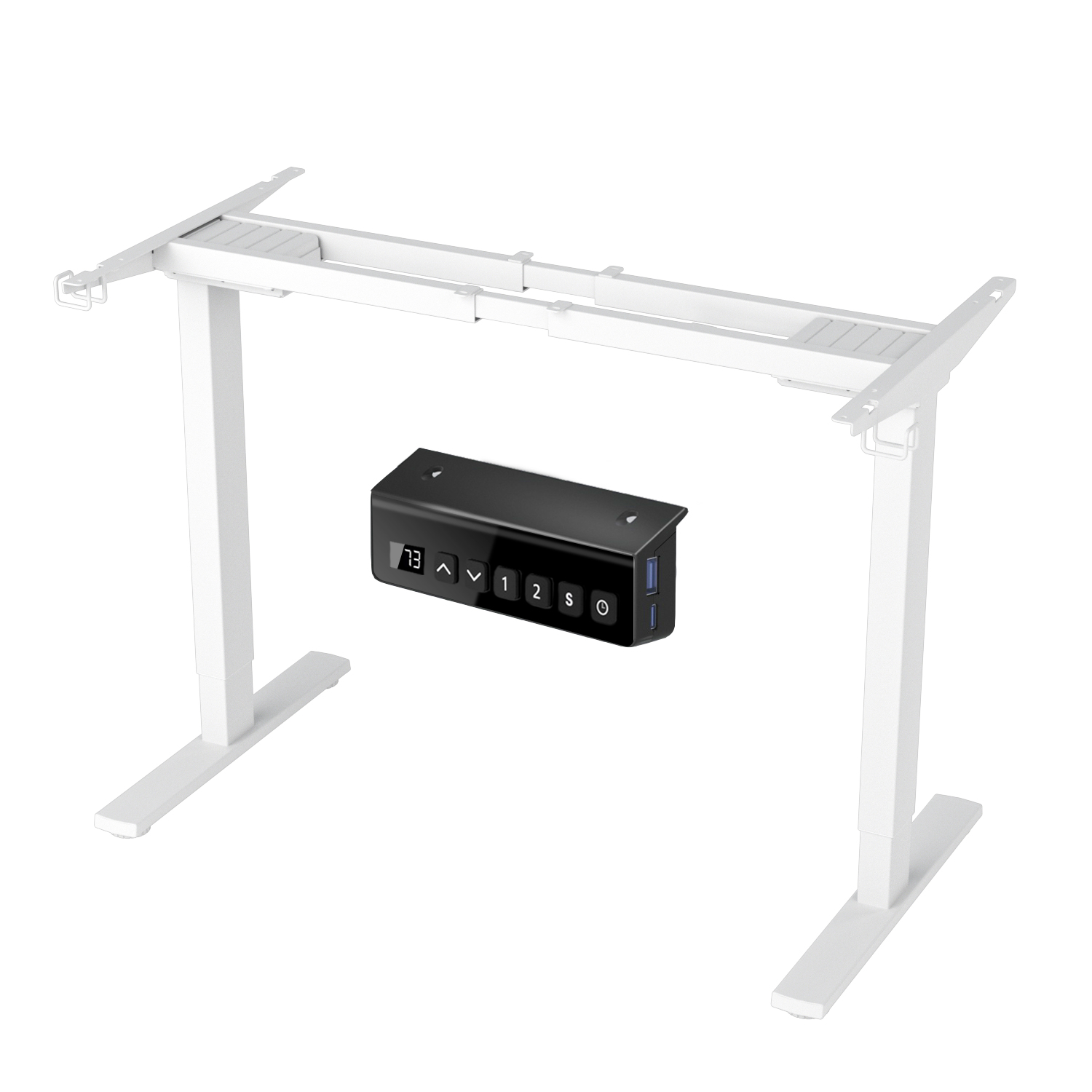 ERGOMAKER Dual Motor Electric Adjustable Standing Computer Desk，2 Stage ...