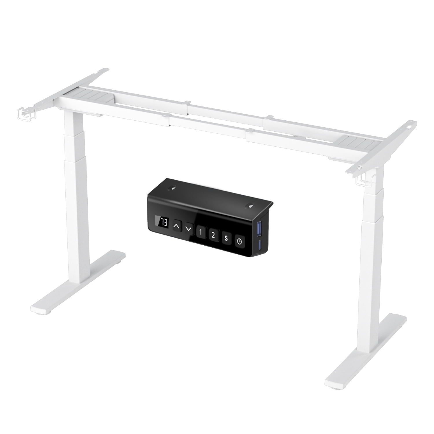 ERGOMAKER Dual Motor Electric Adjustable Standing Computer Desk，3 Stage ...