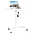 Ergomaker Compact Mobile Standing Table White Portable Laptop Desk for ...