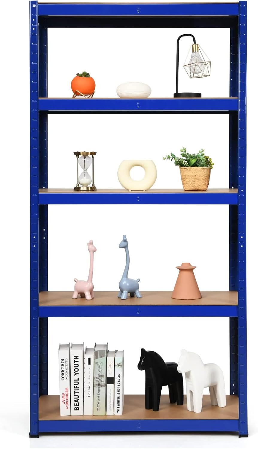 ERGOMASTER 5 Tier Utility Shelves Rack Garage Heavy Duty Steel Metal ...