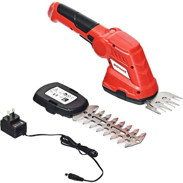 ERGOMASTER Cordless Grass Shears, 2 in 1 Handheld Hedge Trimmer, Grass ...