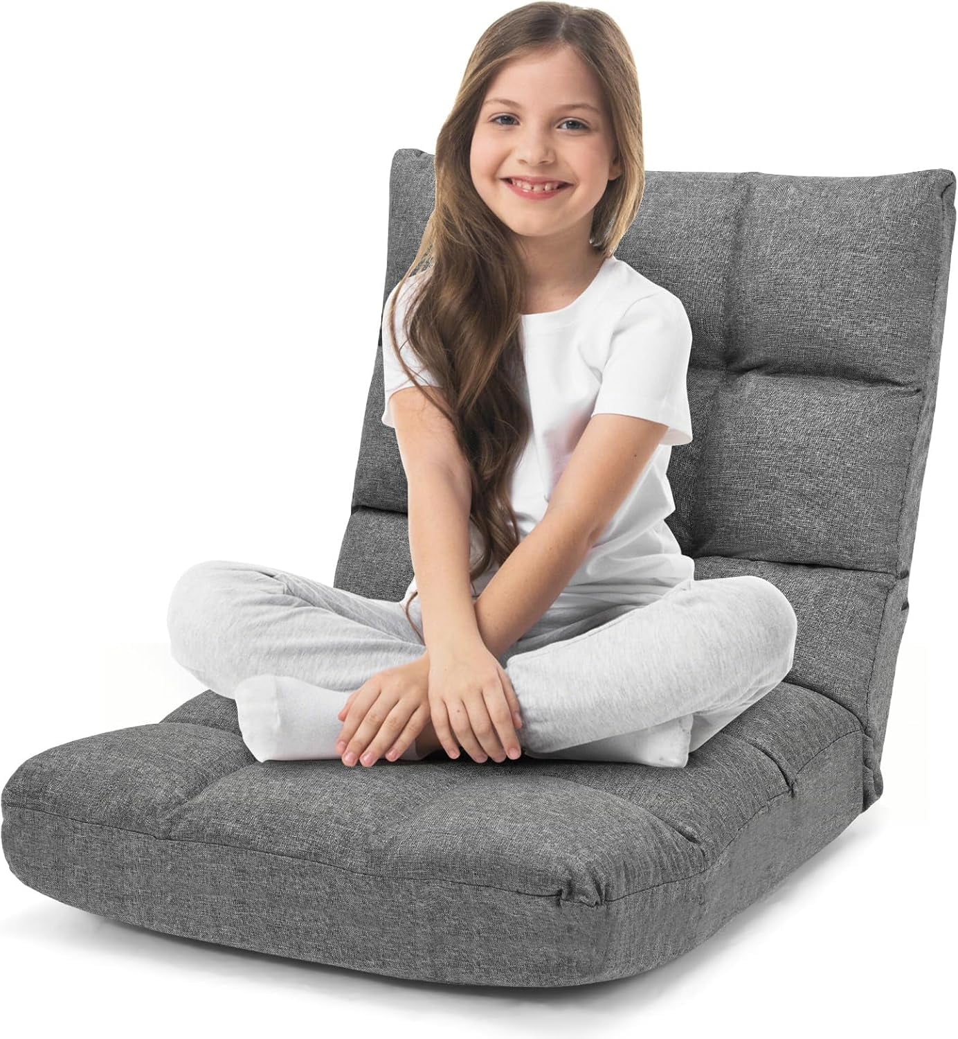 ERGOMASTER Floor Gaming Chair with Back Support 14 Adjustable Positions ...