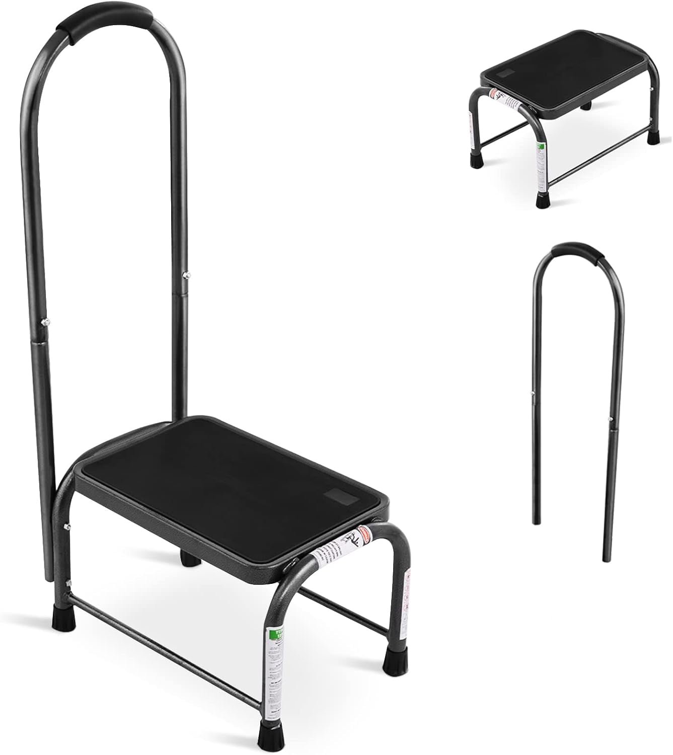 ERGOMASTER Step Stool with Handle for Adults, Bedside Stepping Stool ...