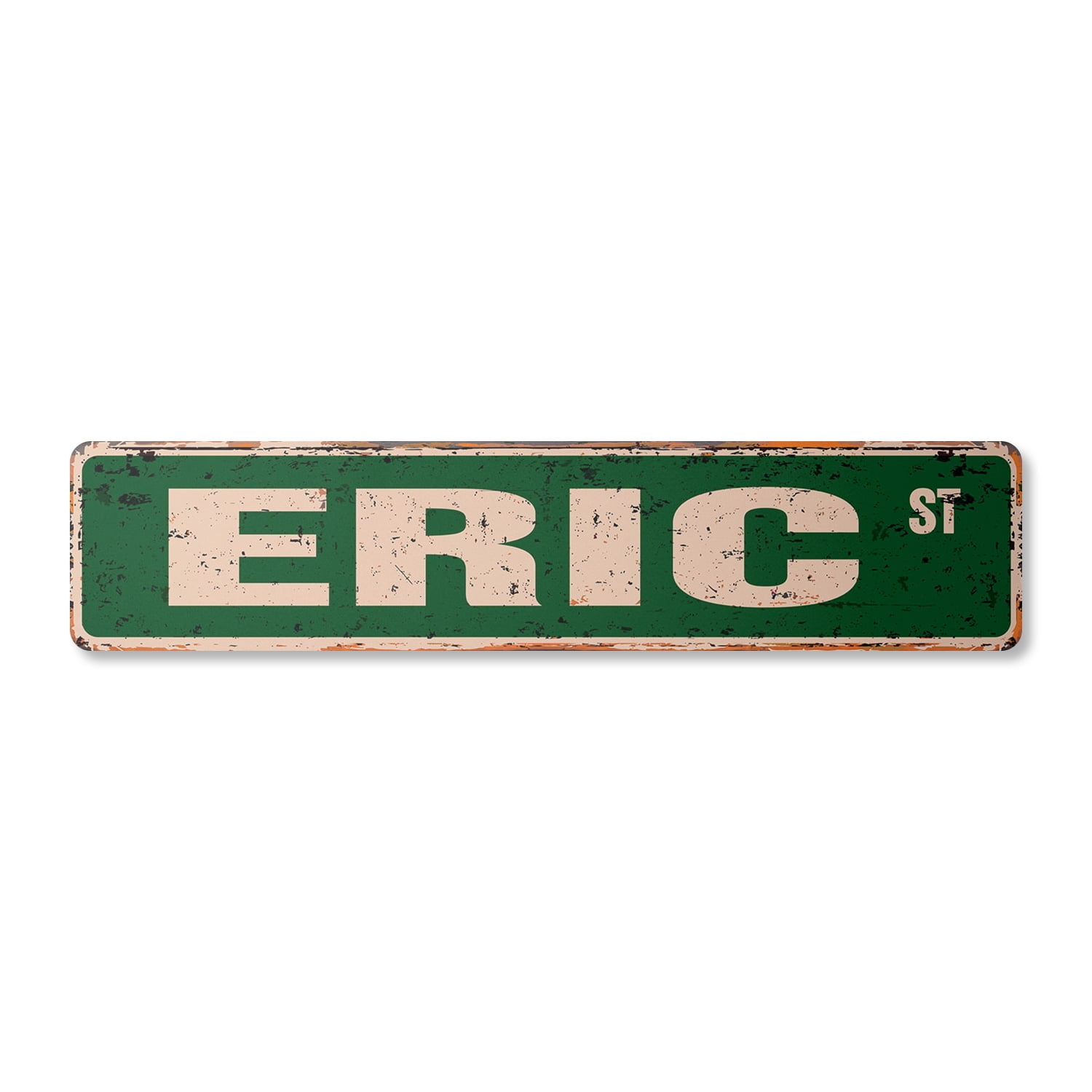 ERIC Vintage Plastic Street Sign Childrens Name Room Sign | Indoor ...