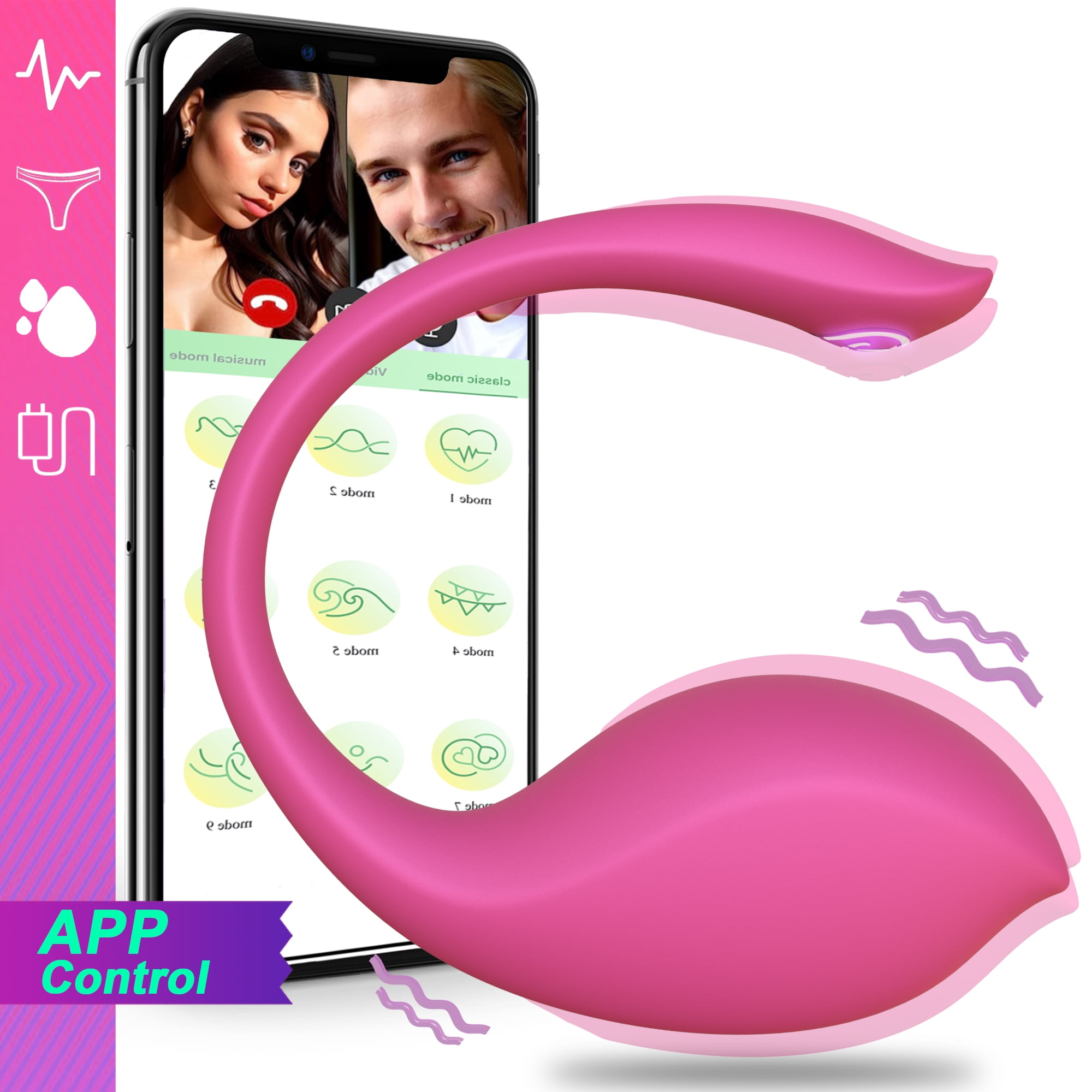 Erifxes App Remote Control Vibrator Bluetooth Wearable Sex Toys For