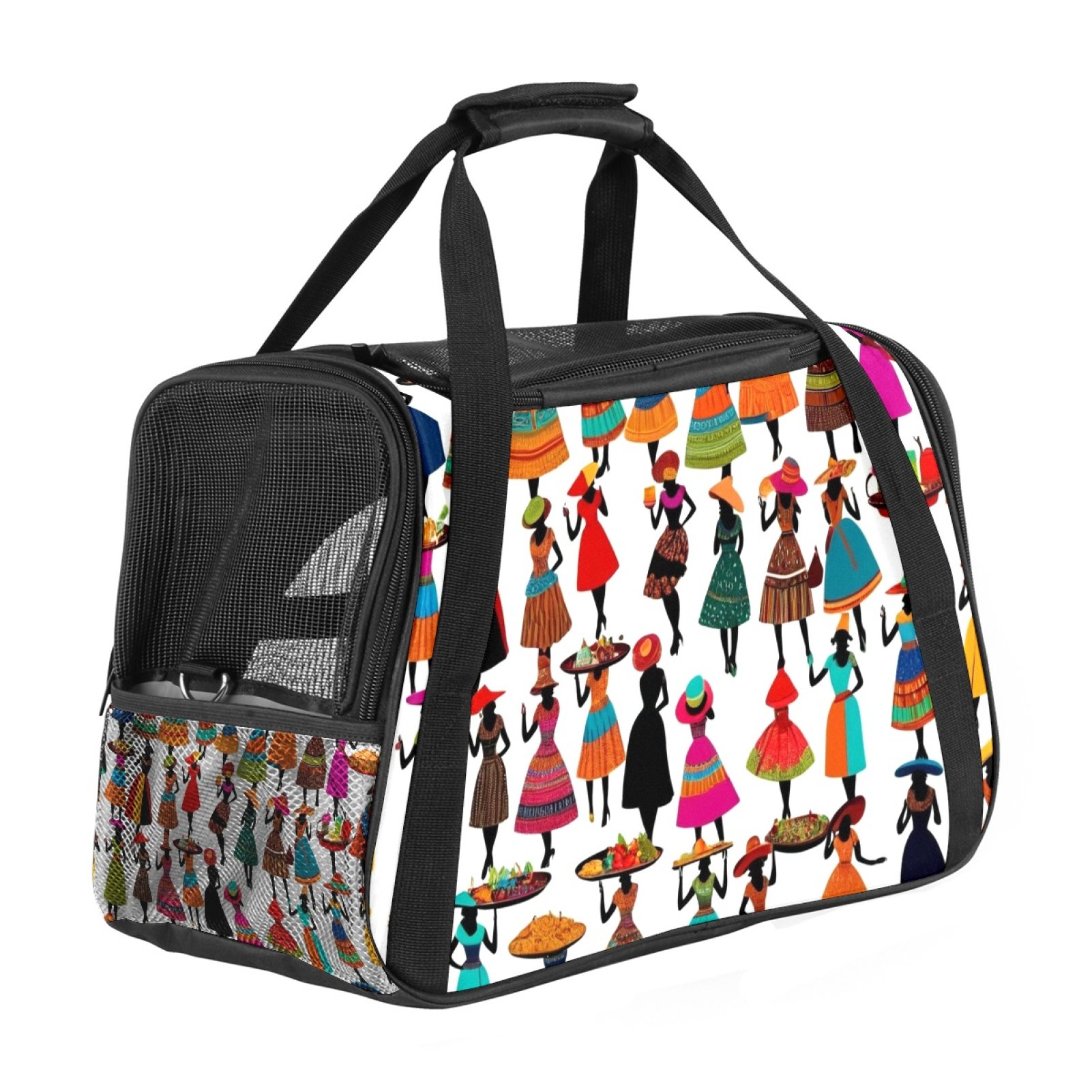 ERJLKXP Art African Women Portable Dog Carrier Bag & Cozy Cat Carrying ...