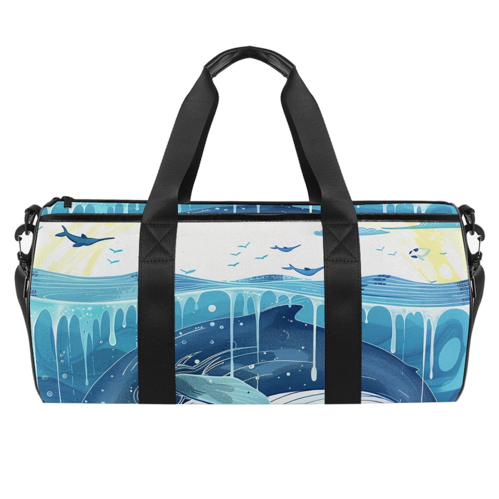 ERJLKXP Gym Bag for Men and Women,Cartoon Sea Whale Carry on Duffle Bag ...