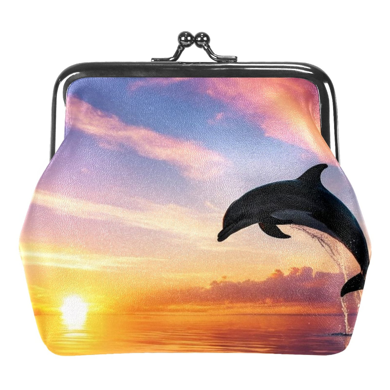 ERJLKXP Sea Animals Dolphin Small Coin Purse & Pouchese for Women and ...