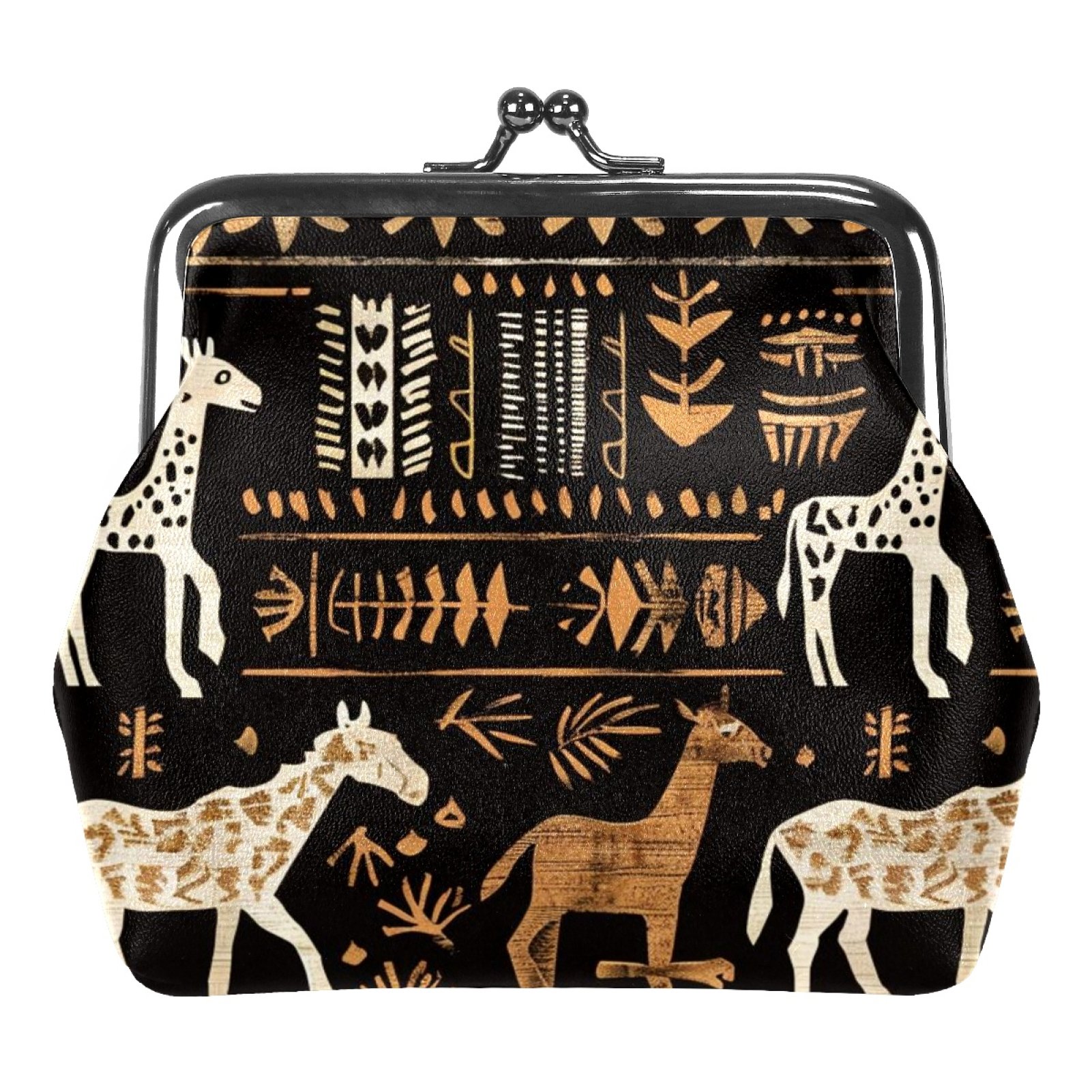 ERJLKXP Vintage African Tribal Animals Small Coin Purse & Pouchese for ...