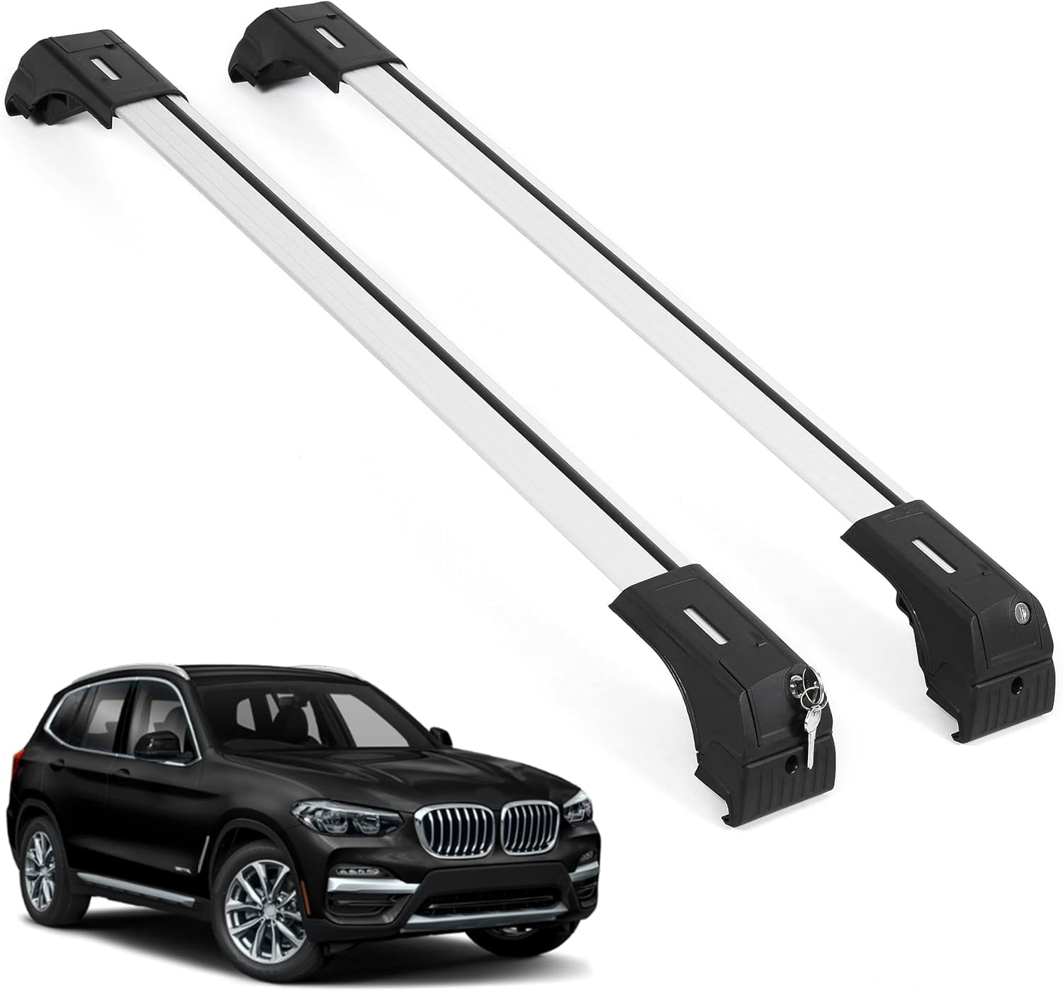 ERKUL 220lbs Roof Rack Cross Bars for BMW X3 G01 2018-2025 | Aluminum ...