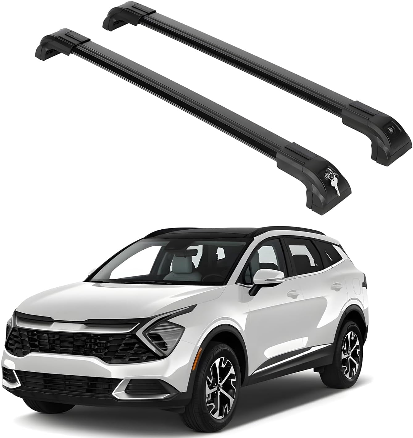 ERKUL Heavy Duty 220lb Roof Rack Cross Bars for 2023-2026 Kia Sportage ...
