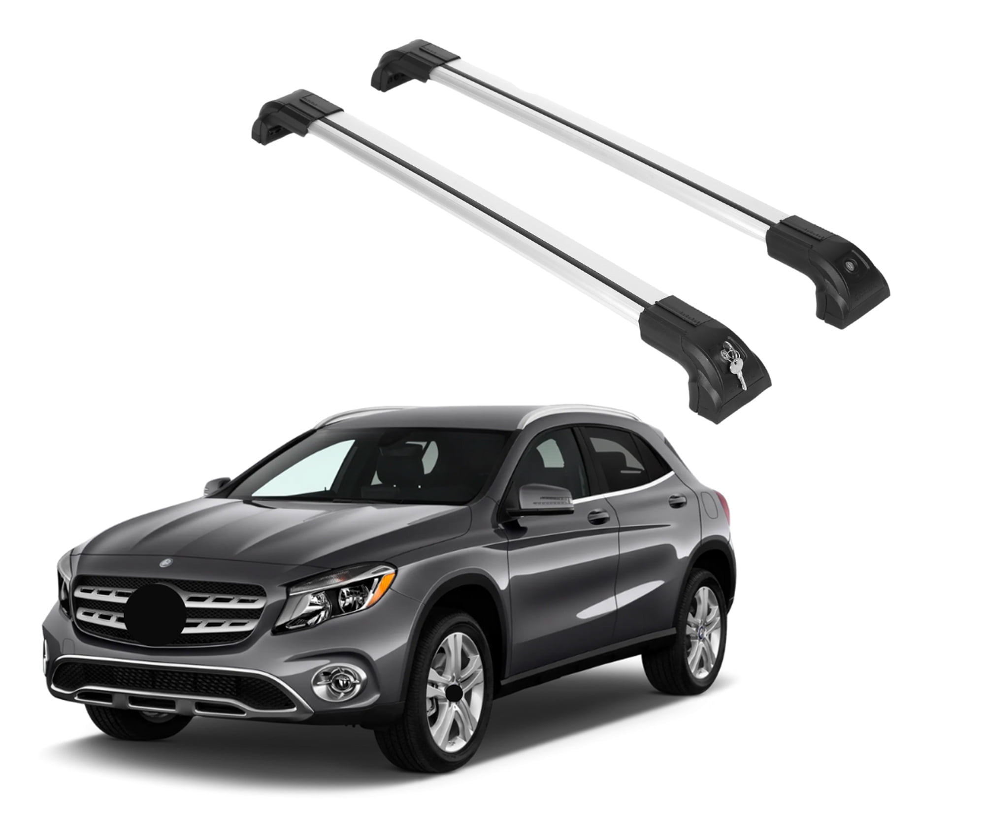ERKUL Heavy Duty 220lb Roof Rack Cross Bars for Mercedes Benz GLA 2014 ...