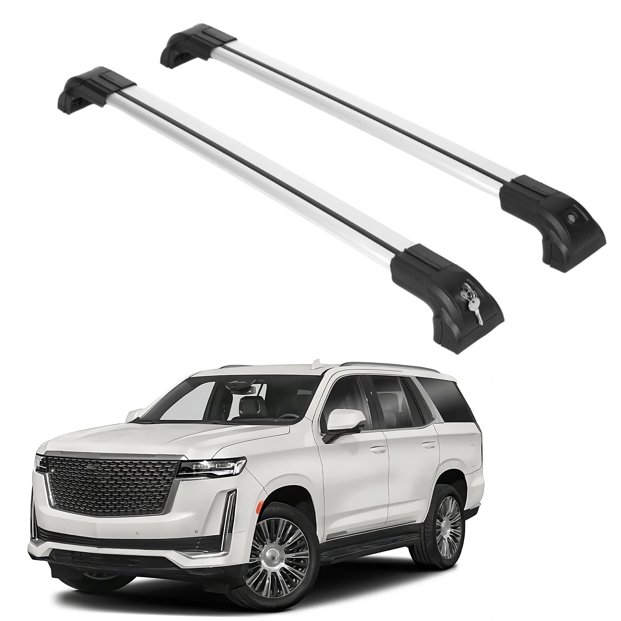 ERKUL Heavy Duty 220lbs Roof Rack Cross Bars for Cadillac Escalade ...