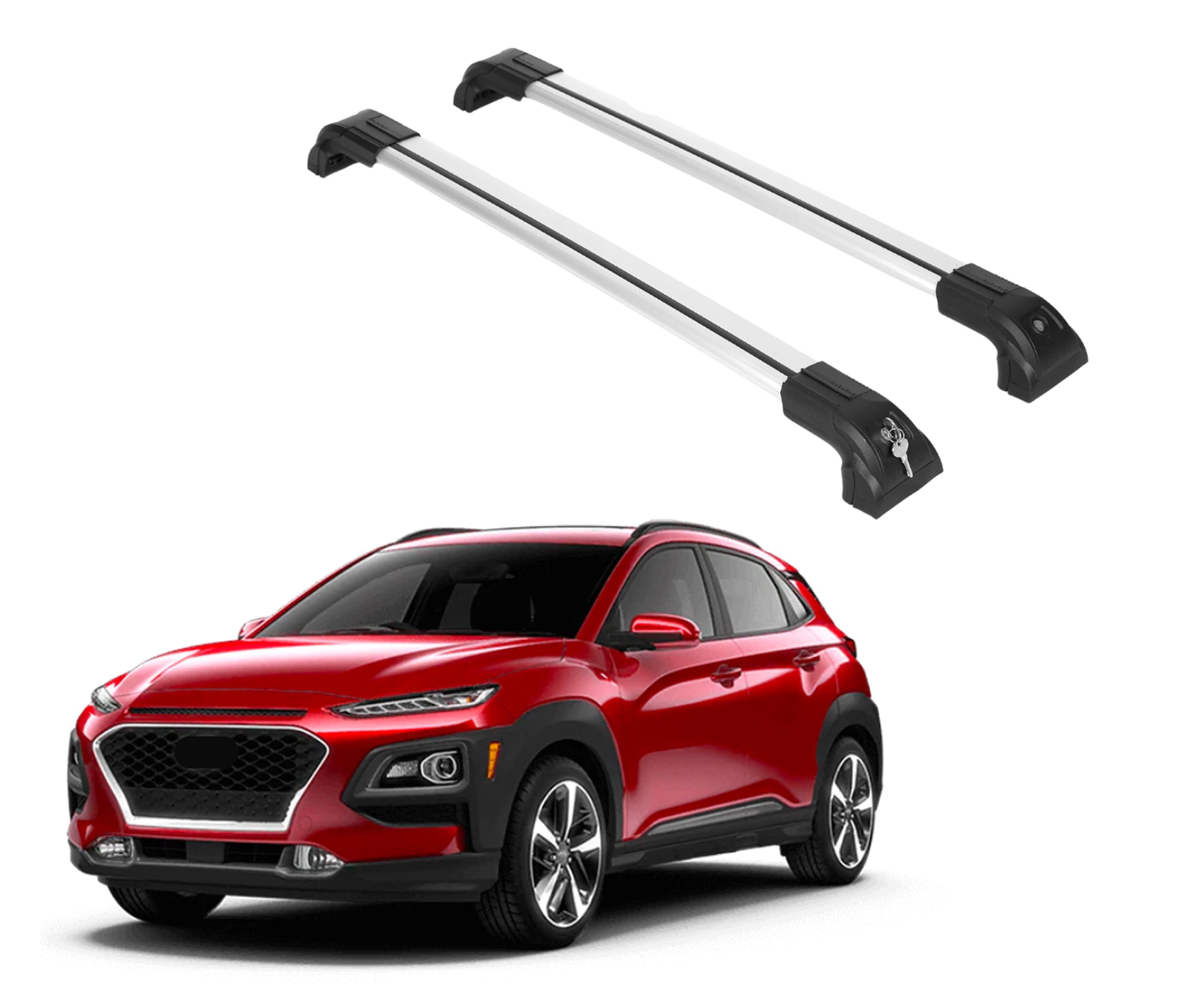 ERKUL Heavy Duty 220lbs Roof Rack Cross Bars for Hyundai Kona 2018-2023 ...