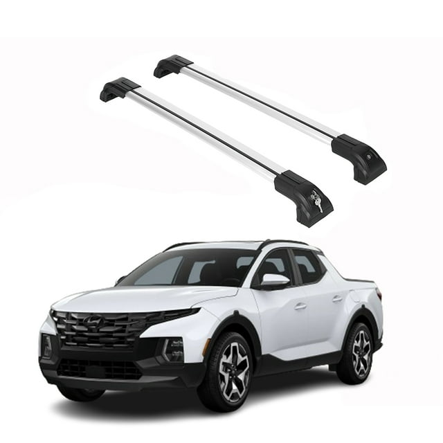 ERKUL Heavy Duty 220lbs Roof Rack Cross Bars for Hyundai Santa Cruz ...