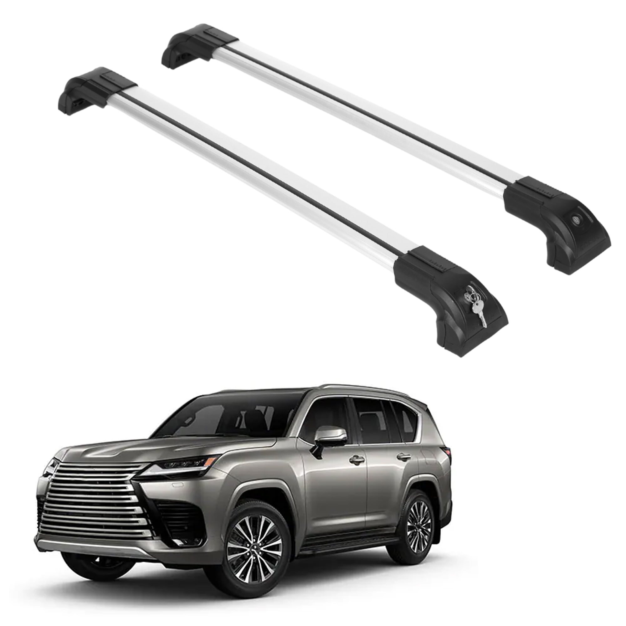 ERKUL Heavy Duty 220lbs Roof Rack Cross Bars for Lexus LX600 2022-2024 ...