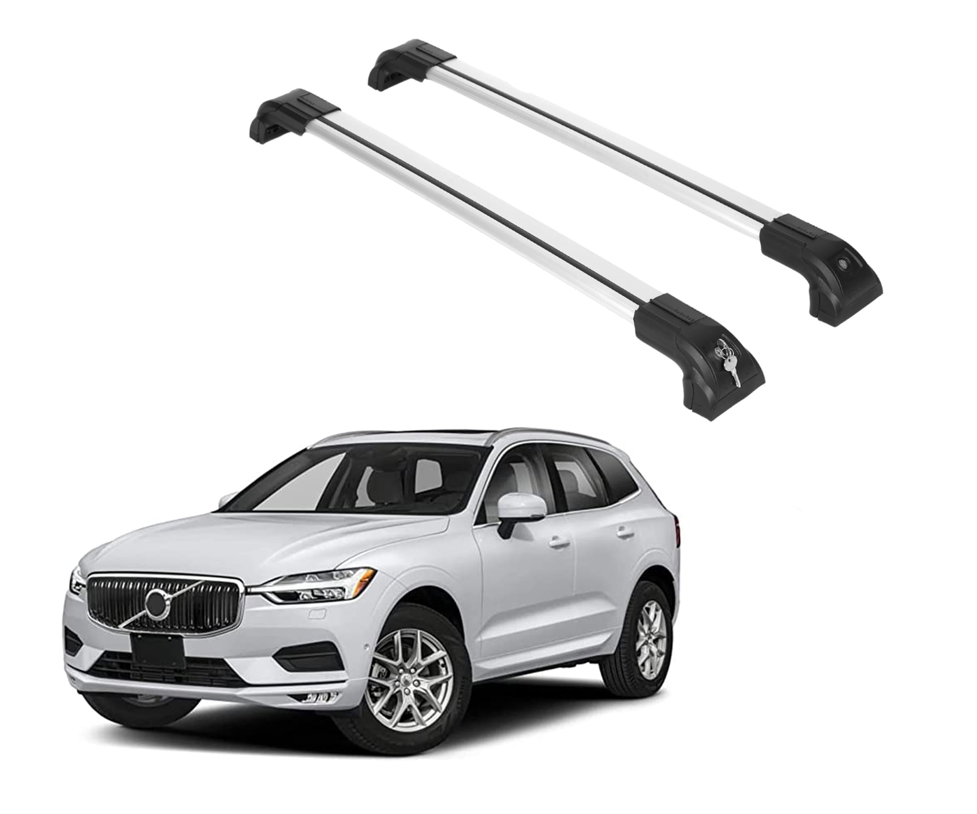 ERKUL Heavy Duty 220lbs Roof Rack Cross Bars for Volvo XC60 2018-2024 ...