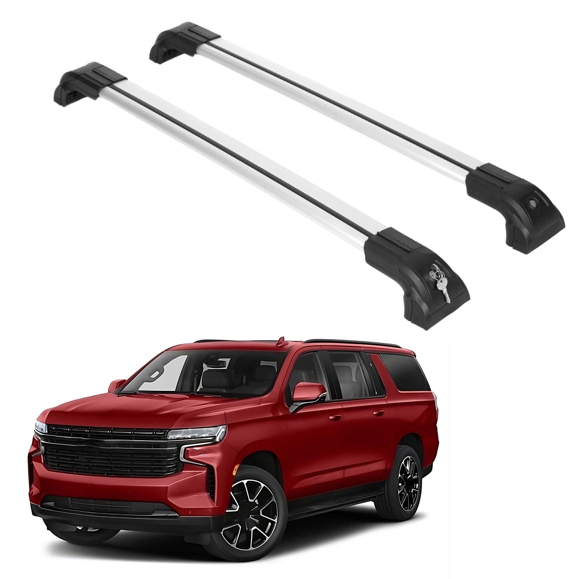 ERKUL Heavy Duty Roof Rack Cross Bars for Chevrolet Chevy Suburban 2021 ...
