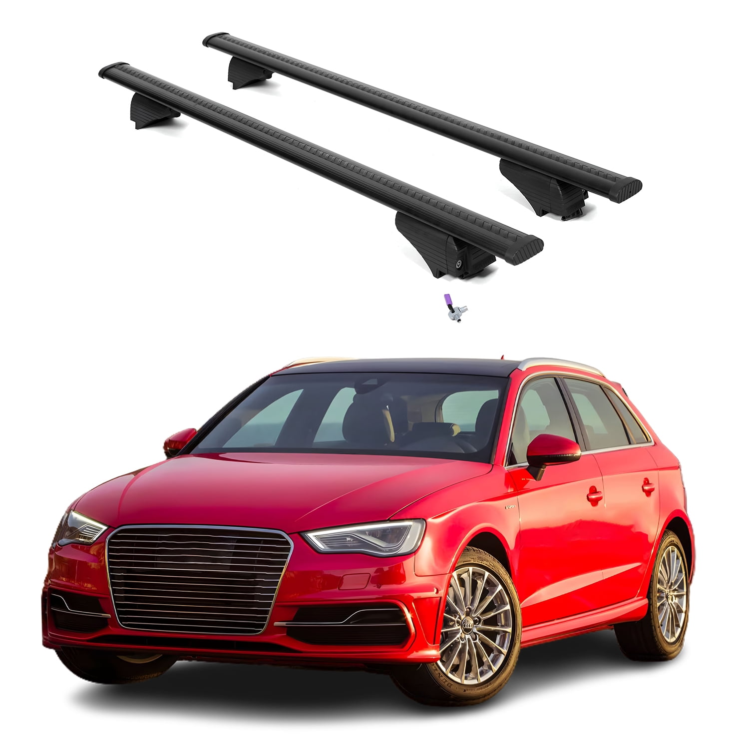 ERKUL Roof Rack Cross Bars for Audi A3 Sportback e-tron 2016-2018 ...