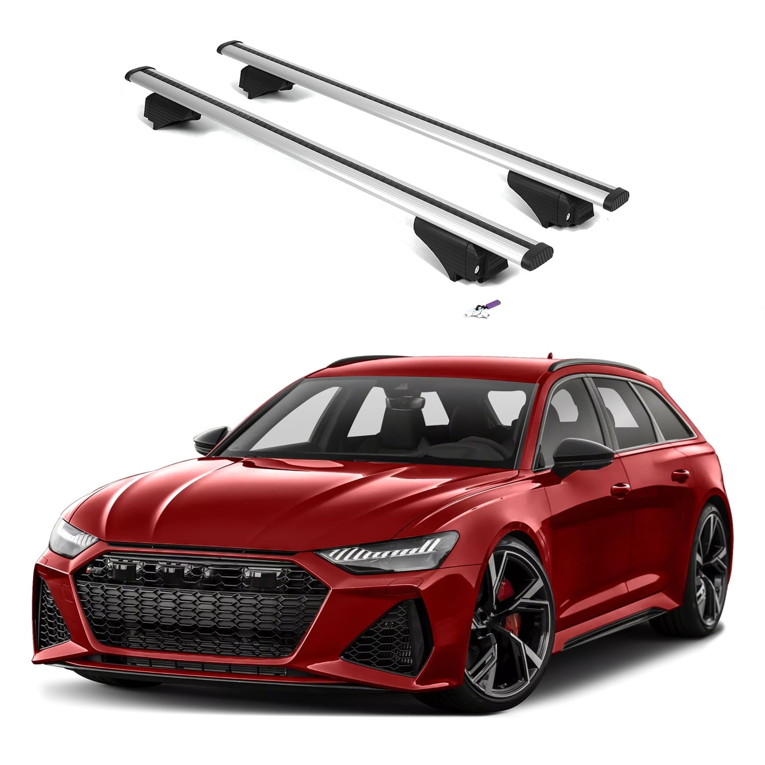 ERKUL Roof Rack Cross Bars for Audi RS 6 RS6 Avant 2021-2025 | Aluminum ...