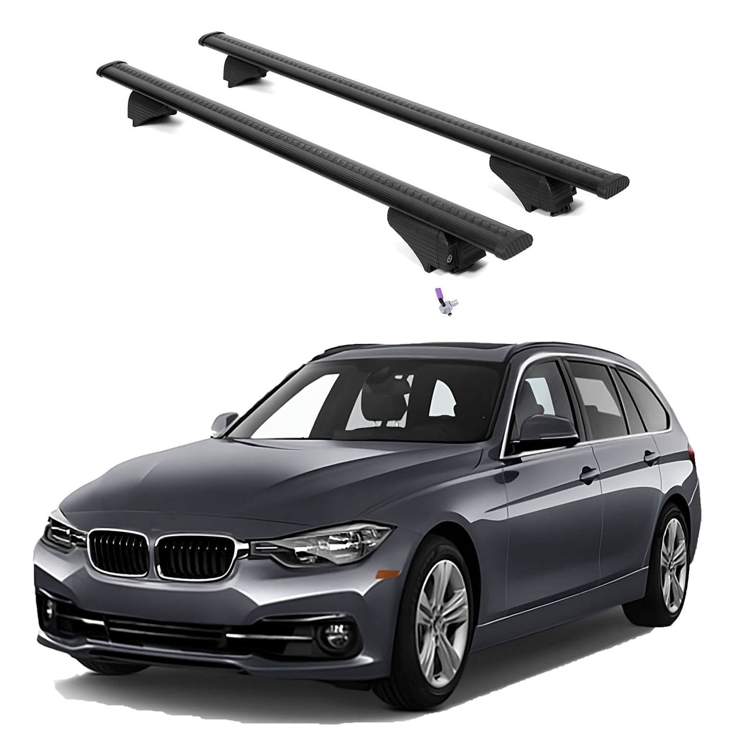 ERKUL Roof Rack Cross Bars for BMW 3 Series Touring F31 2012-2019 ...