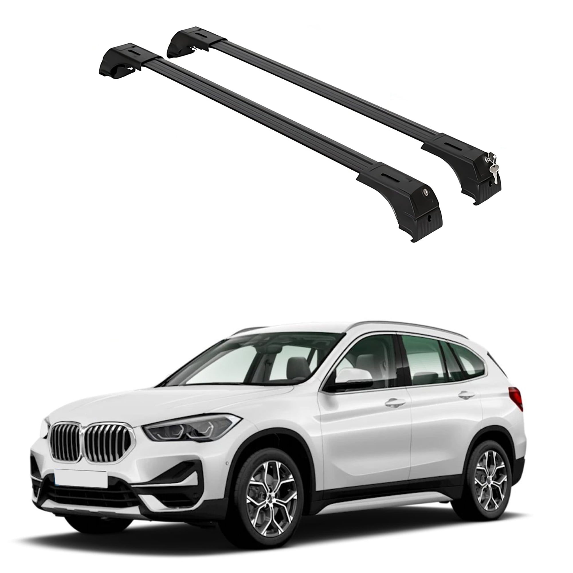 ERKUL Roof Rack Cross Bars for BMW X1 U11 2023-2025 | Anti-Theft Lock ...