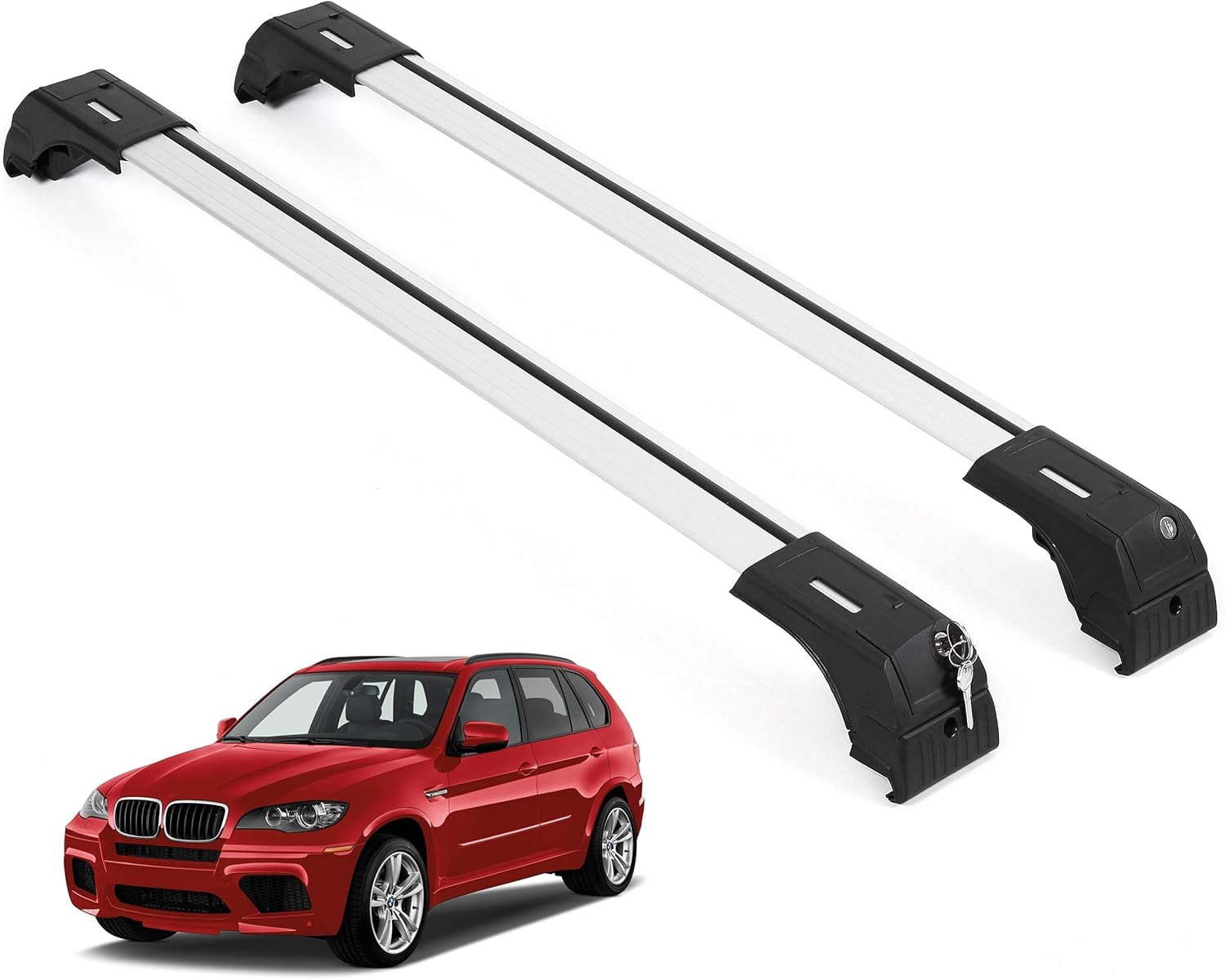ERKUL Roof Rack Cross Bars for BMW X5 E70 2007-2013 | Aluminum ...