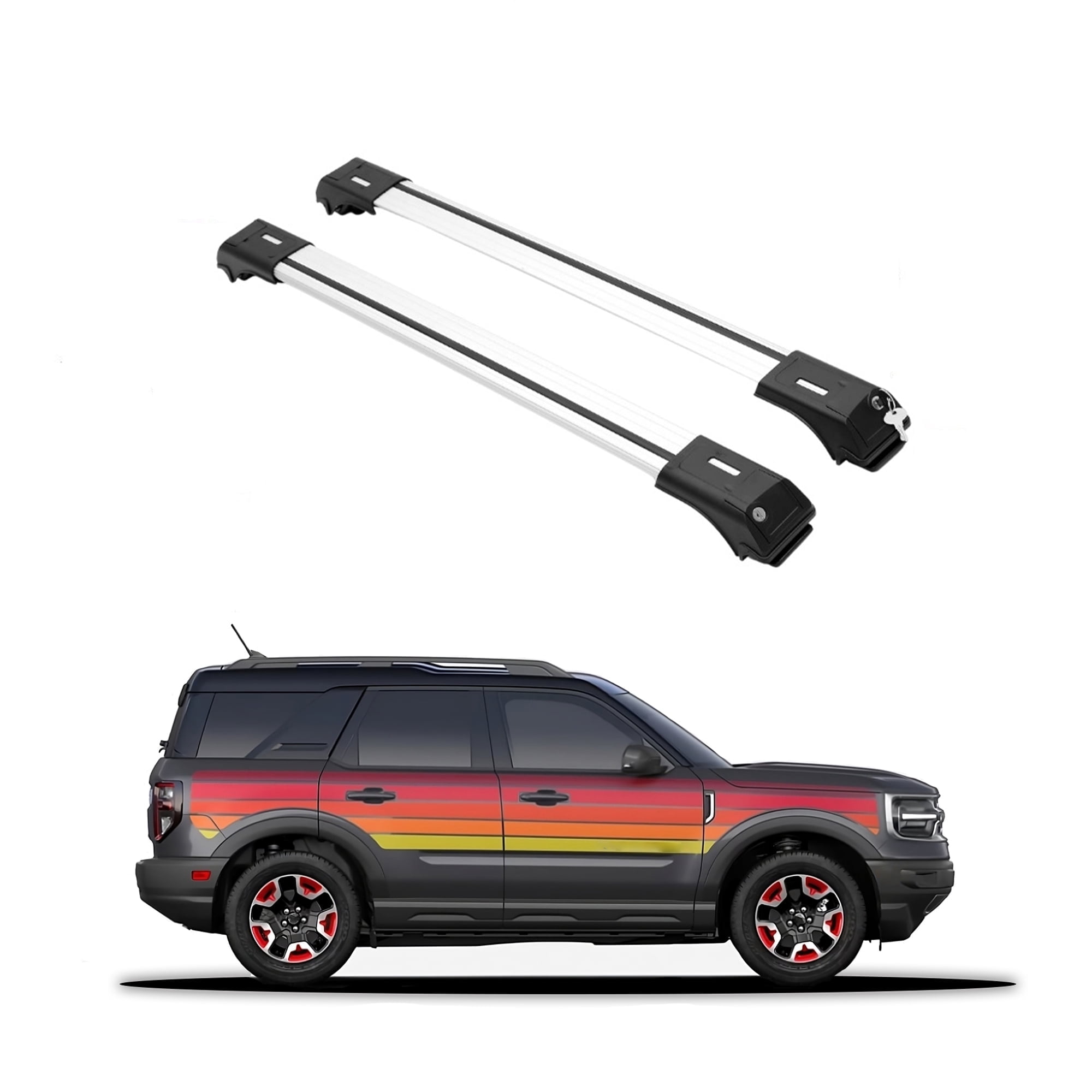 ERKUL Roof Rack Cross Bars for Ford Bronco Sport 2021-2024 Base & 2021 ...