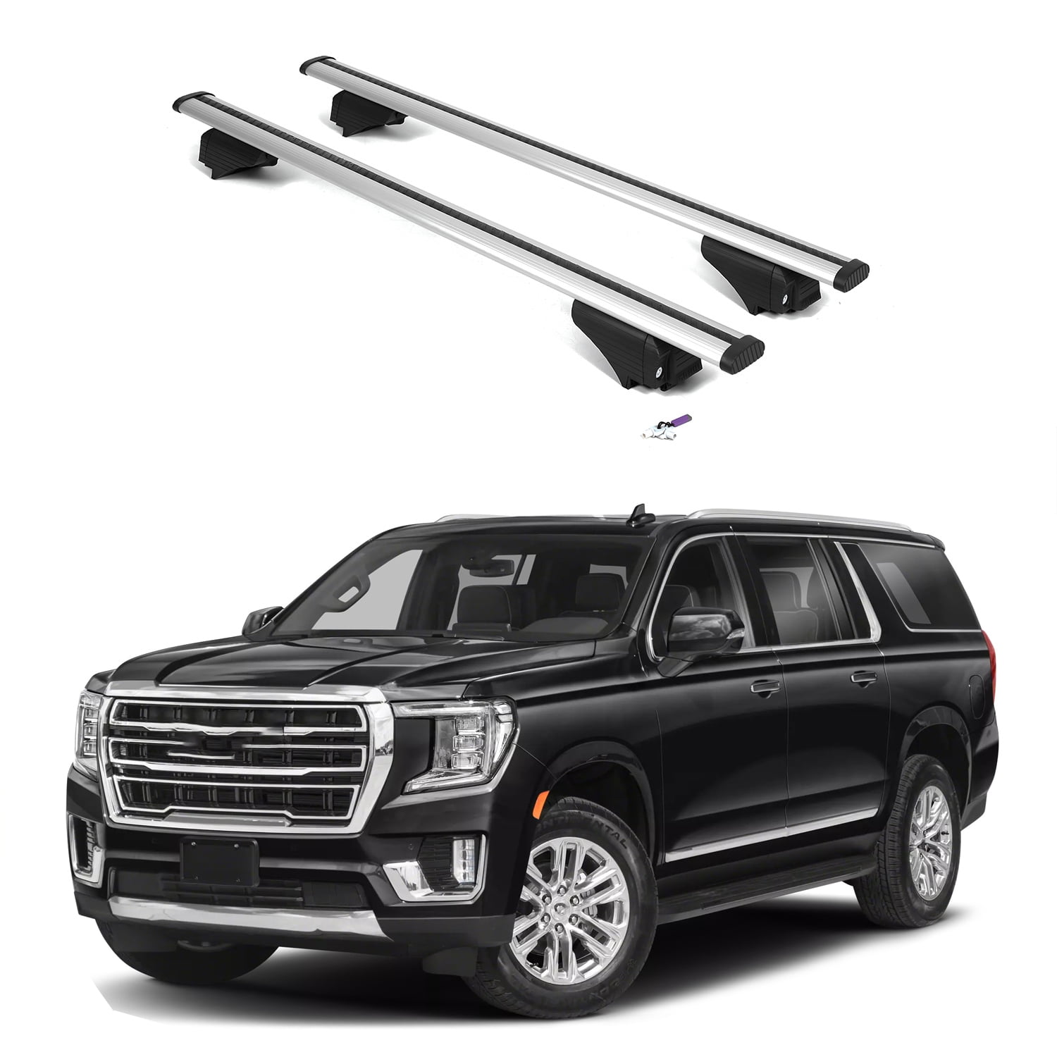 ERKUL Roof Rack Cross Bars for GMC Yukon, Yukon XL 2021-2025 | Aluminum ...