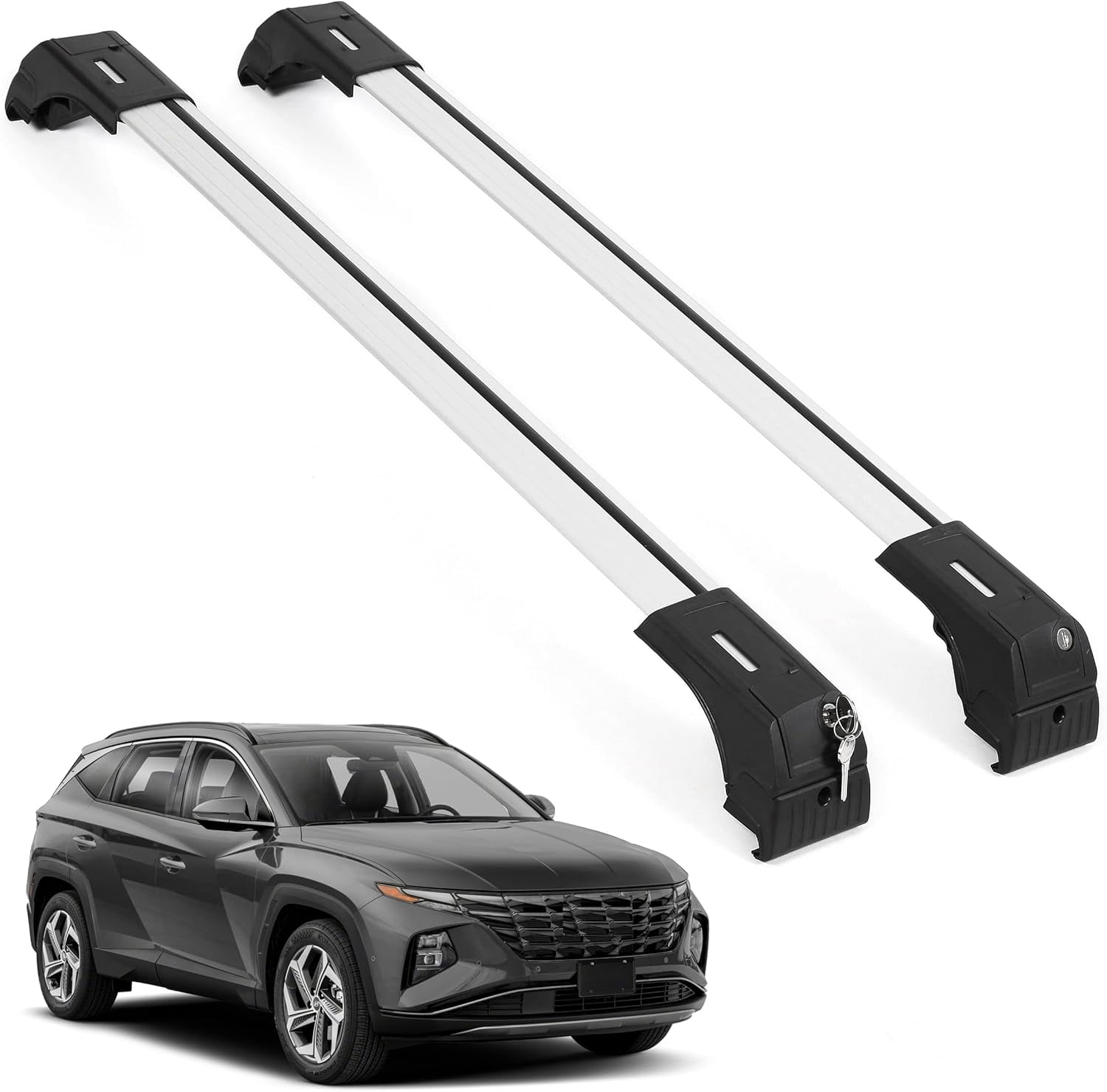 ERKUL Roof Rack Cross Bars for Hyundai Tucson SE/SEL/N Line/Limited ...