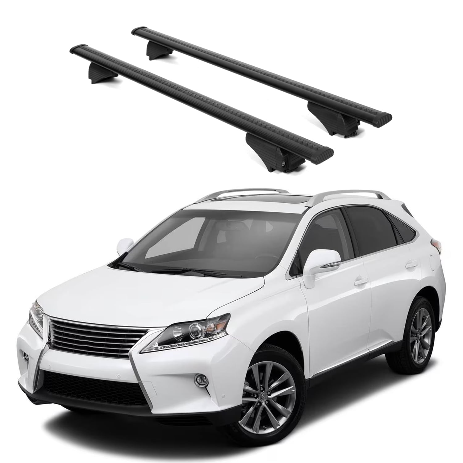 ERKUL Roof Rack Cross Bars for Lexus RX 350 RX450 2010-2015 | Aluminum ...