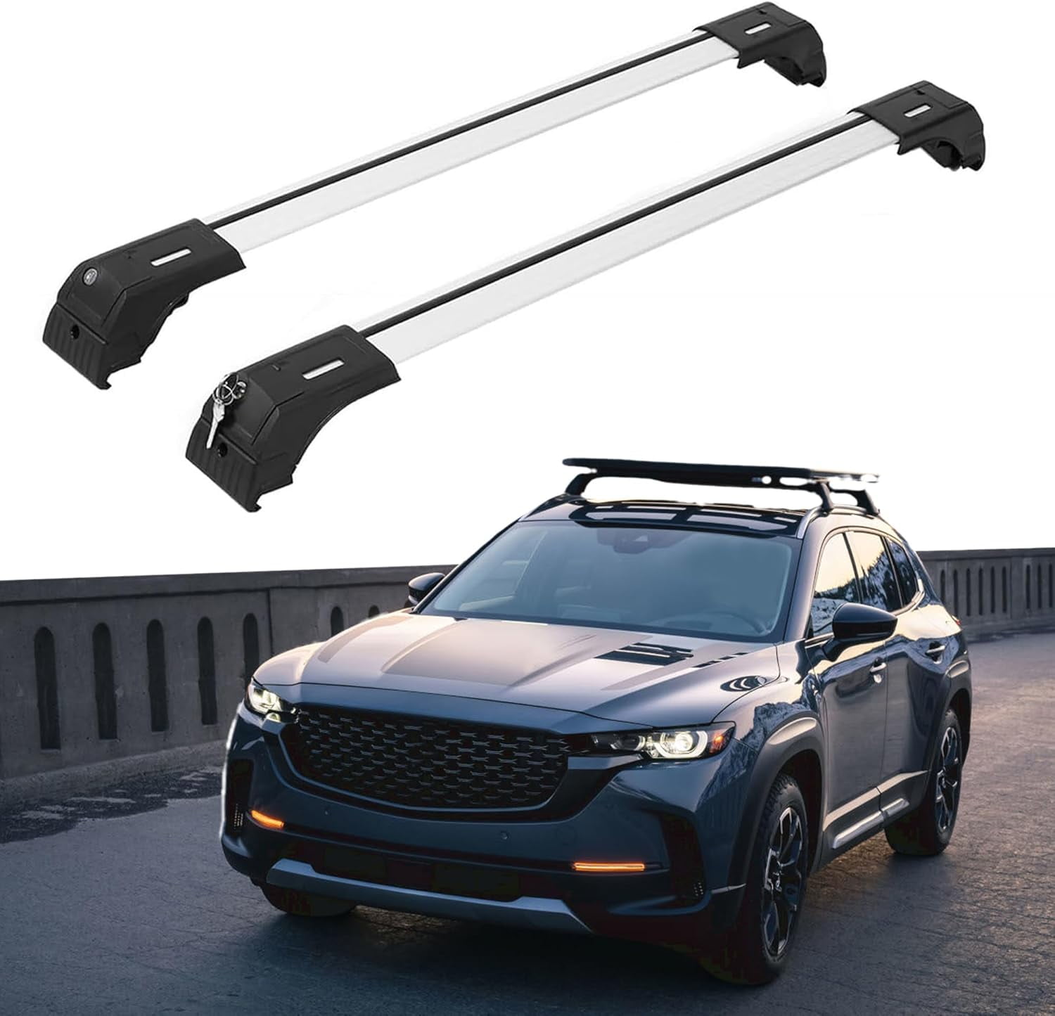 ERKUL Roof Rack Cross Bars for Mazda CX-50 CX50 2023-2025 | Aluminum ...