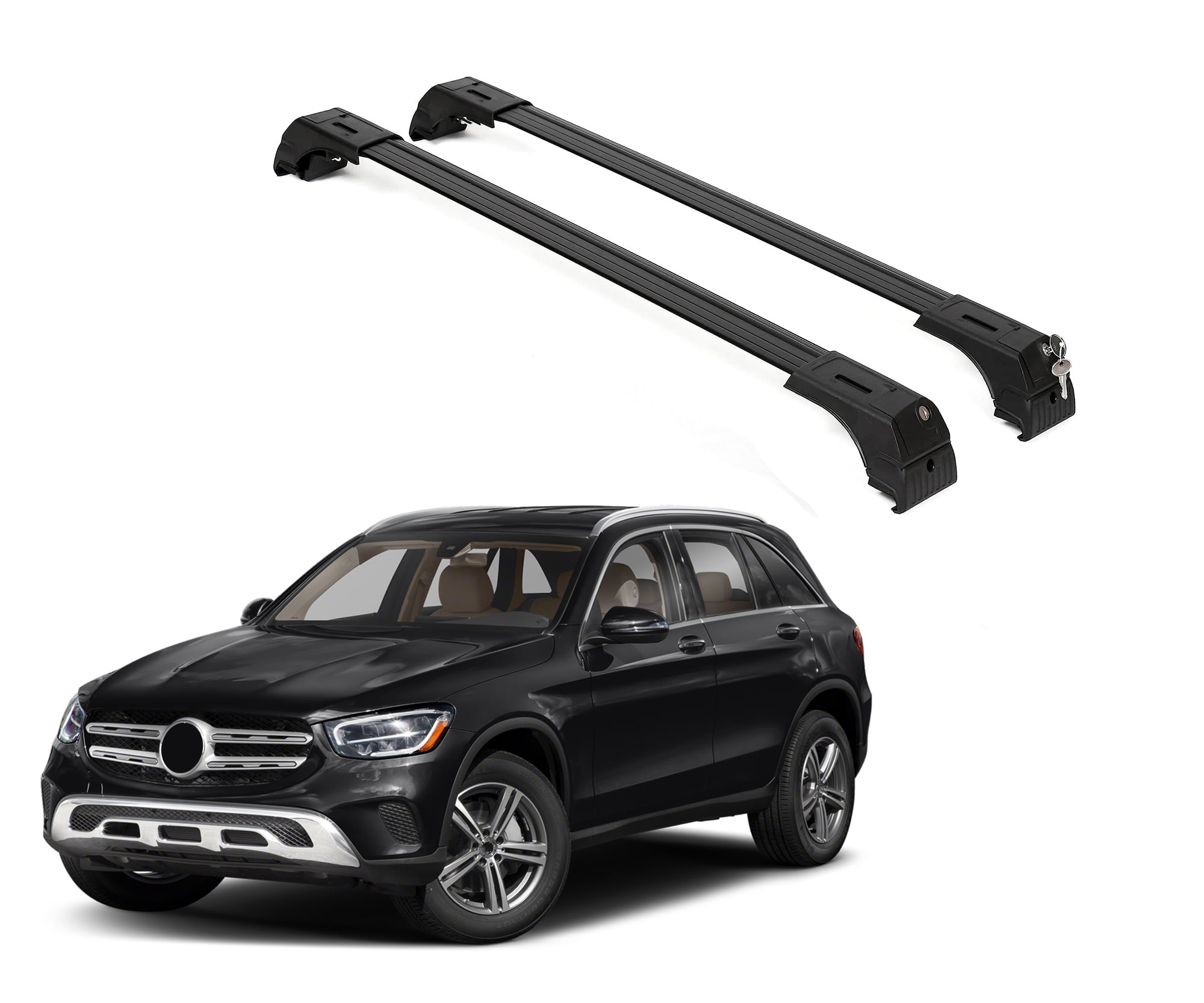 ERKUL Roof Rack Cross Bars for Mercedes Benz GLC 2016-2022 (Not fit GLC ...