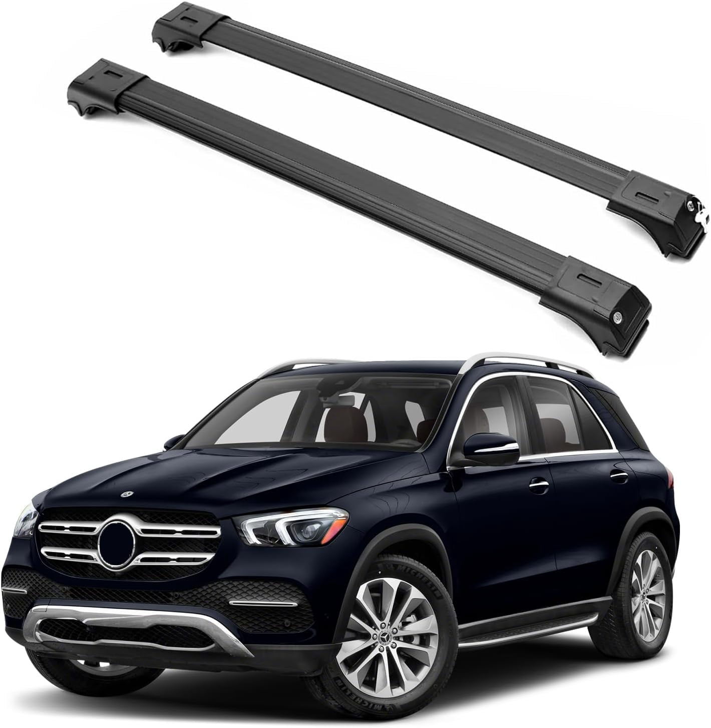 ERKUL Roof Rack Cross Bars for Mercedes Benz GLE Class W166 2015-2019 ...
