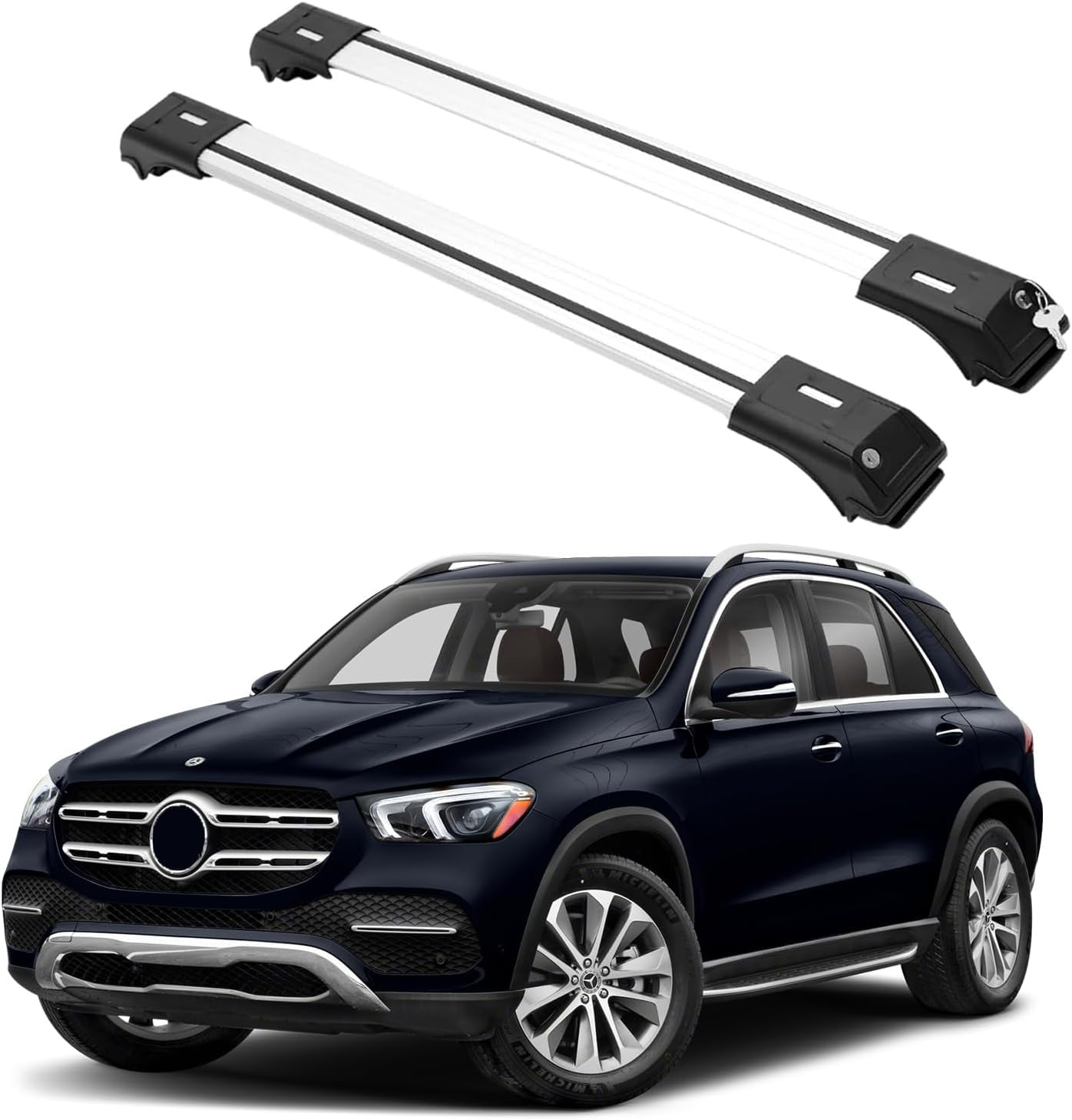 ERKUL Roof Rack Cross Bars for Mercedes Benz GLE Class W166 2015-2019 ...