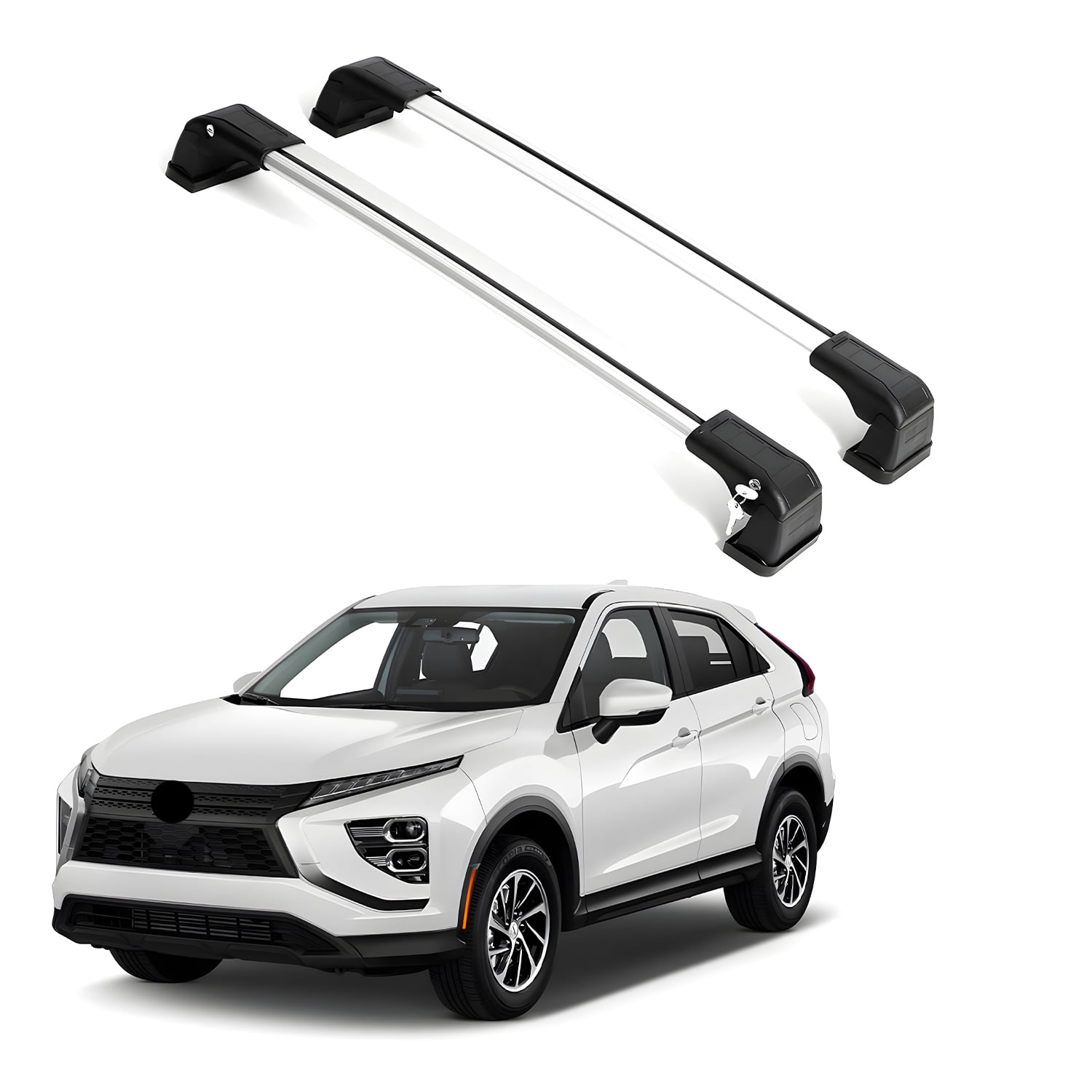 ERKUL Roof Rack Cross Bars for Mitsubishi Eclipse Cross 2018-2024 ...