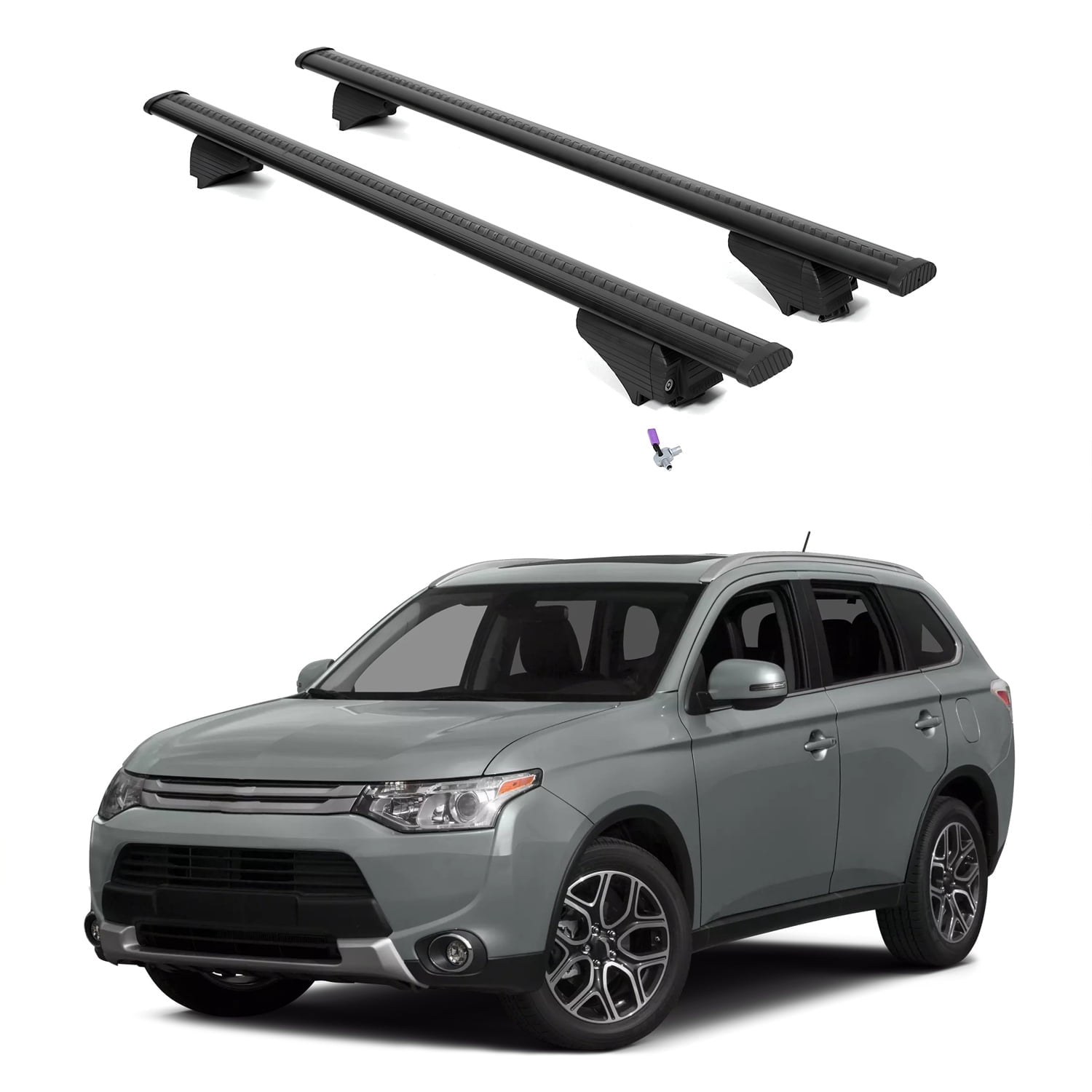 ERKUL Roof Rack Cross Bars for Mitsubishi Outlander 2014-2021 ...
